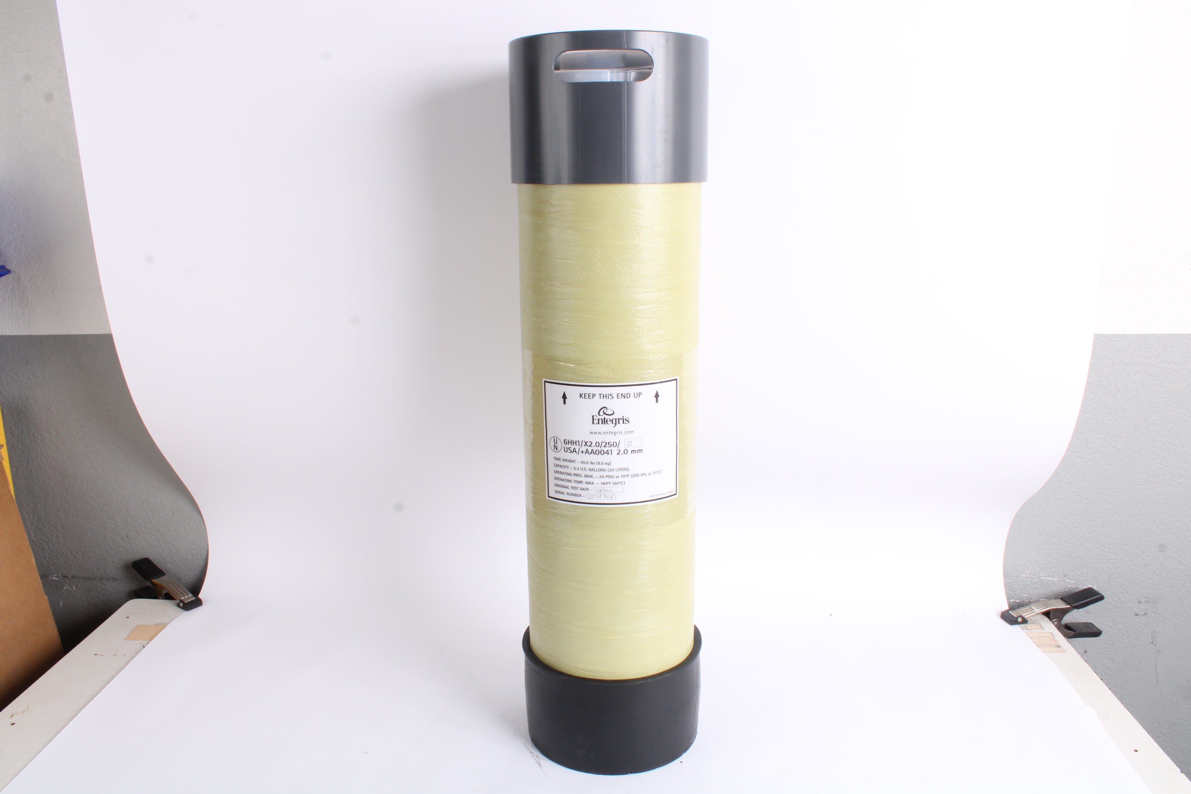 Entegris 6HH1/X2.0/250/11 USA/+AA0041 2.0mm 5.3 US Gallons Pressure Ve ...
