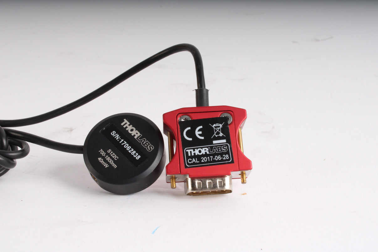 Thorlabs S122C Photodiode Power Sensor 700-1800nm 40mW – NTC Tech