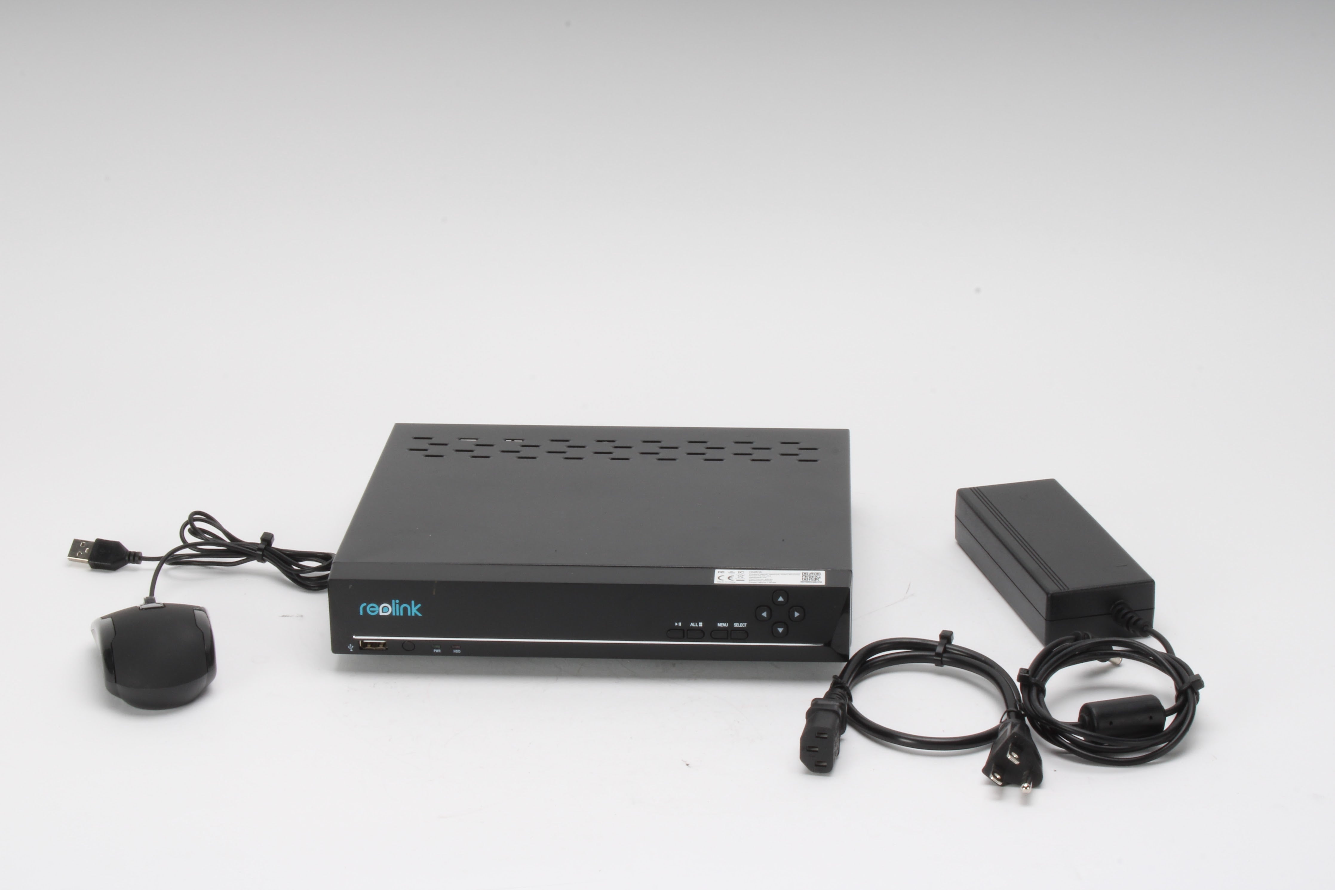 Reolink RLN8-410 8-Channel 4K PoE 2TB HDD NVR With Mouse and Power Sup ...