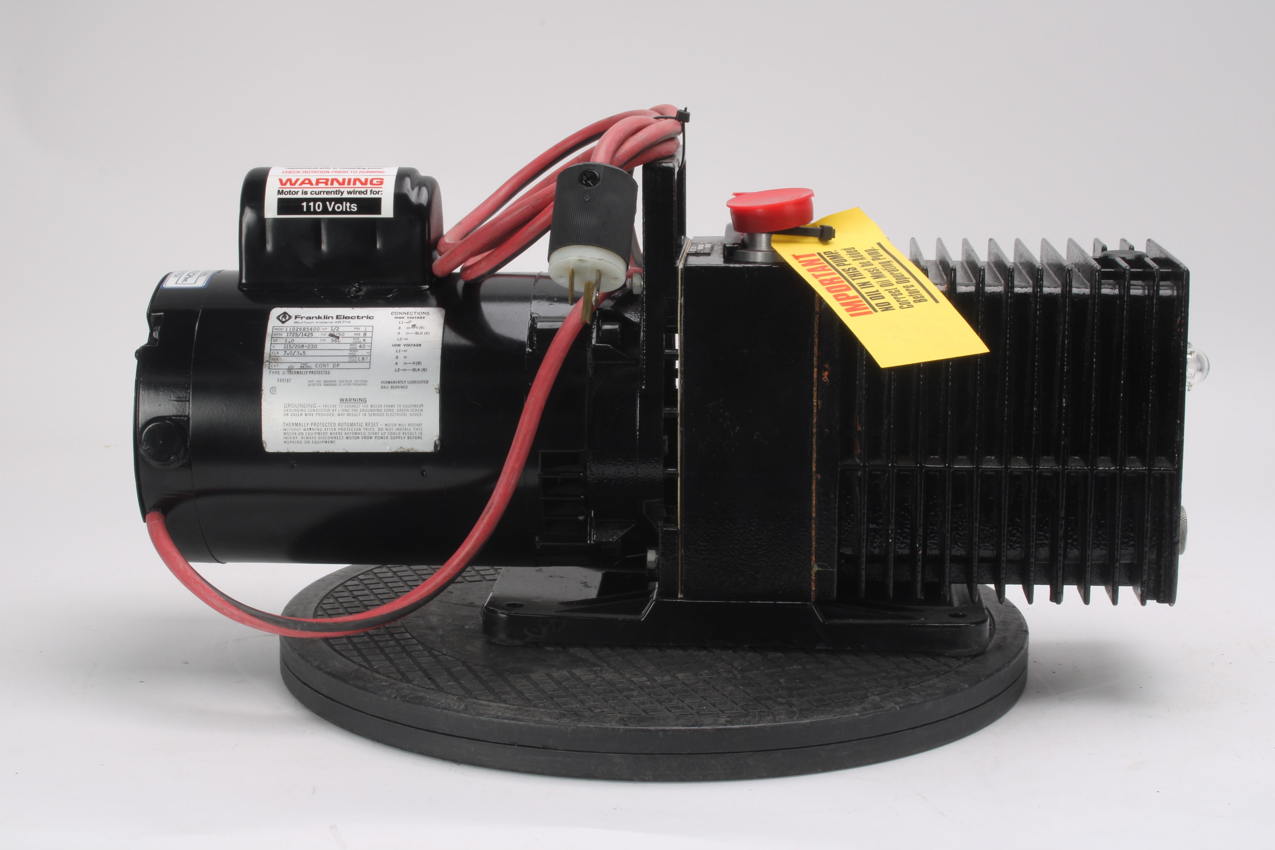 Alcatel 2008A Rotary Vane Vacuum Pump – NTC Tech