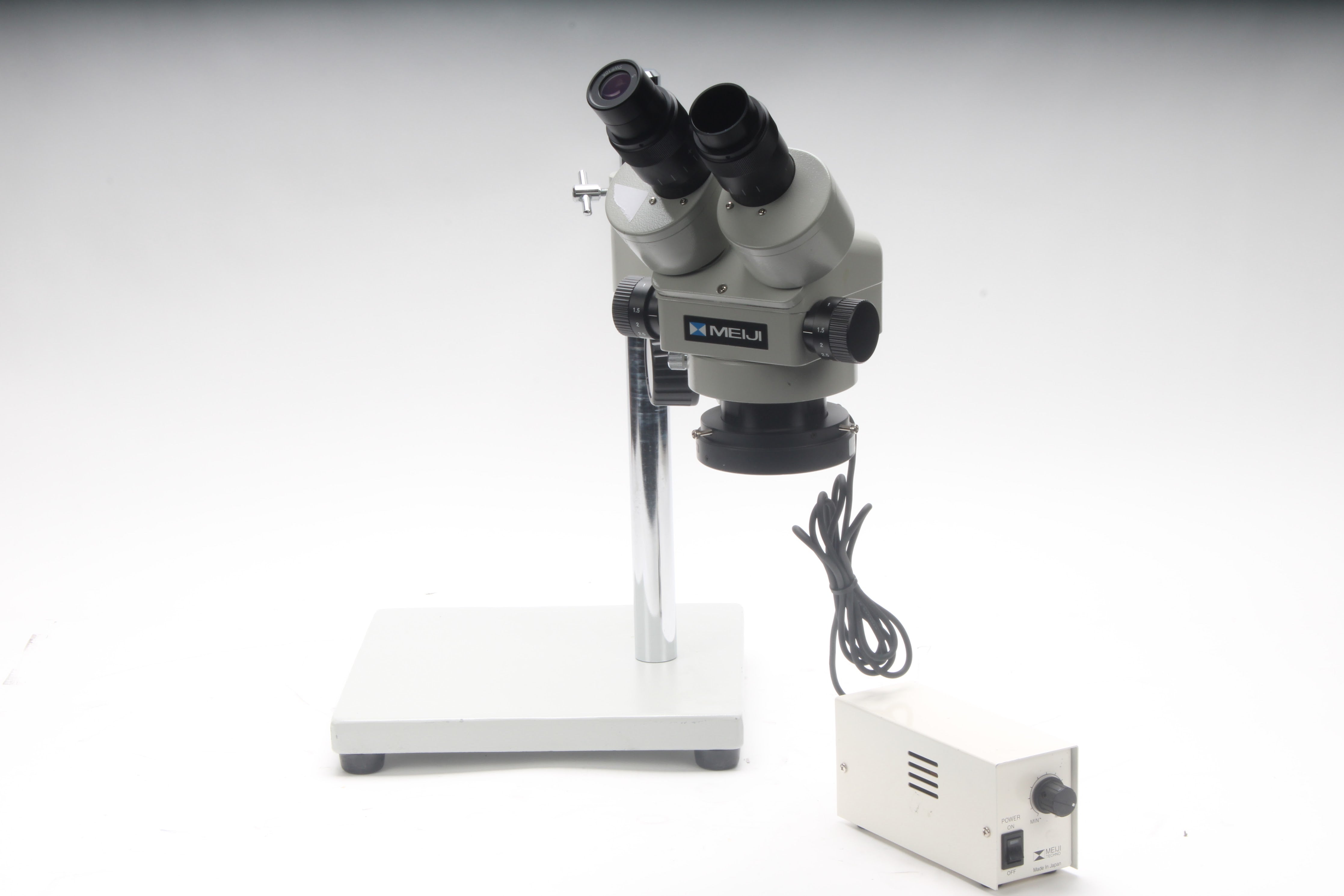 Meiji EMZ-10 Binocular Zoom Stereo Microscope W/ S-4300 Boomstand & 1x ...