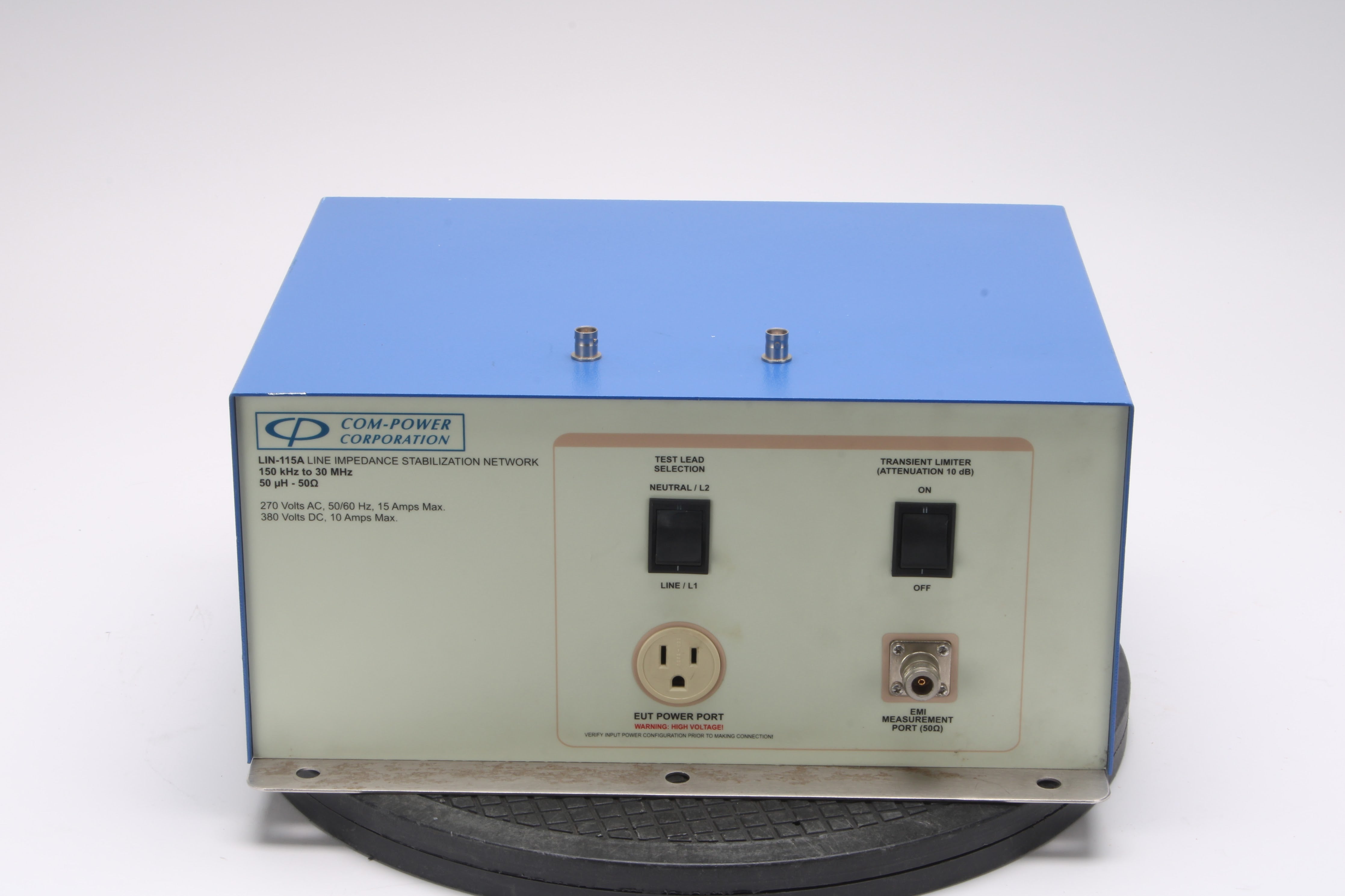 Com-Power LIN-115A Line Impedance Stabilization Network 150kHz-30MHz 5 ...