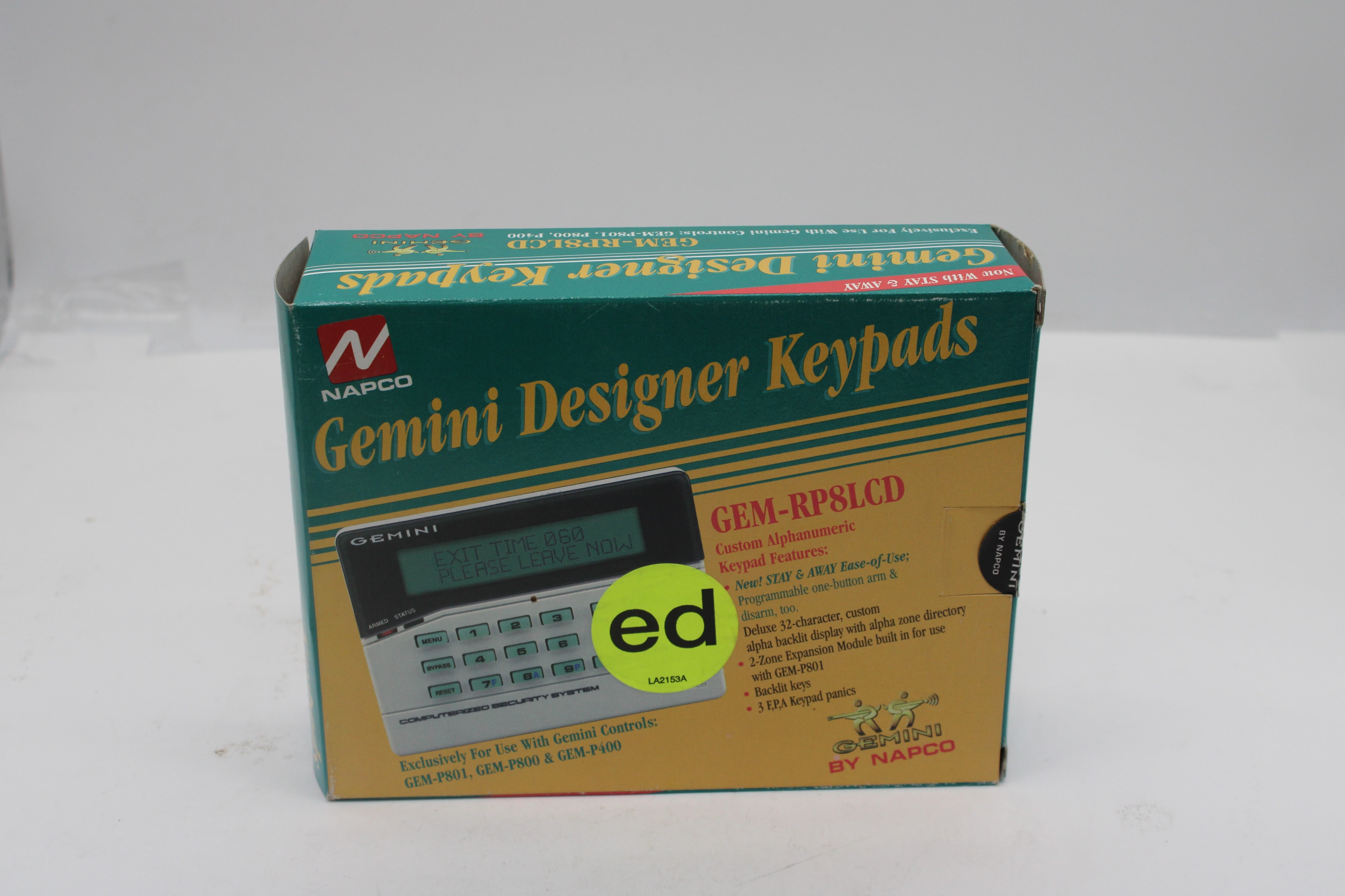 Napco GEM-RP8LCD LCD Keypad Intrusion System 785026050788 - New – NTC Tech