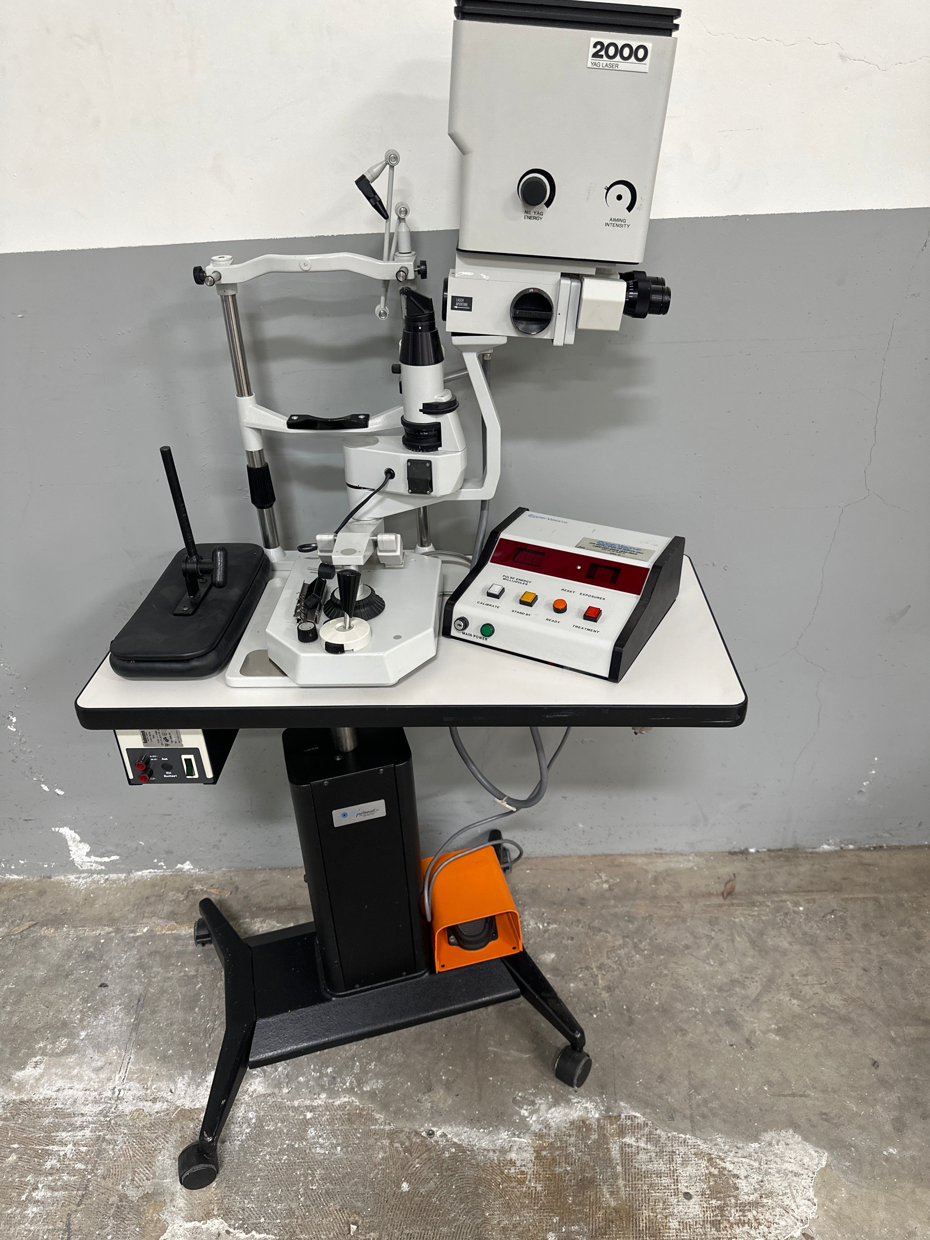 Rodenstock CooperVision 2000 Ophthalmic Yag Laser 0111-1150 W/ Headres ...