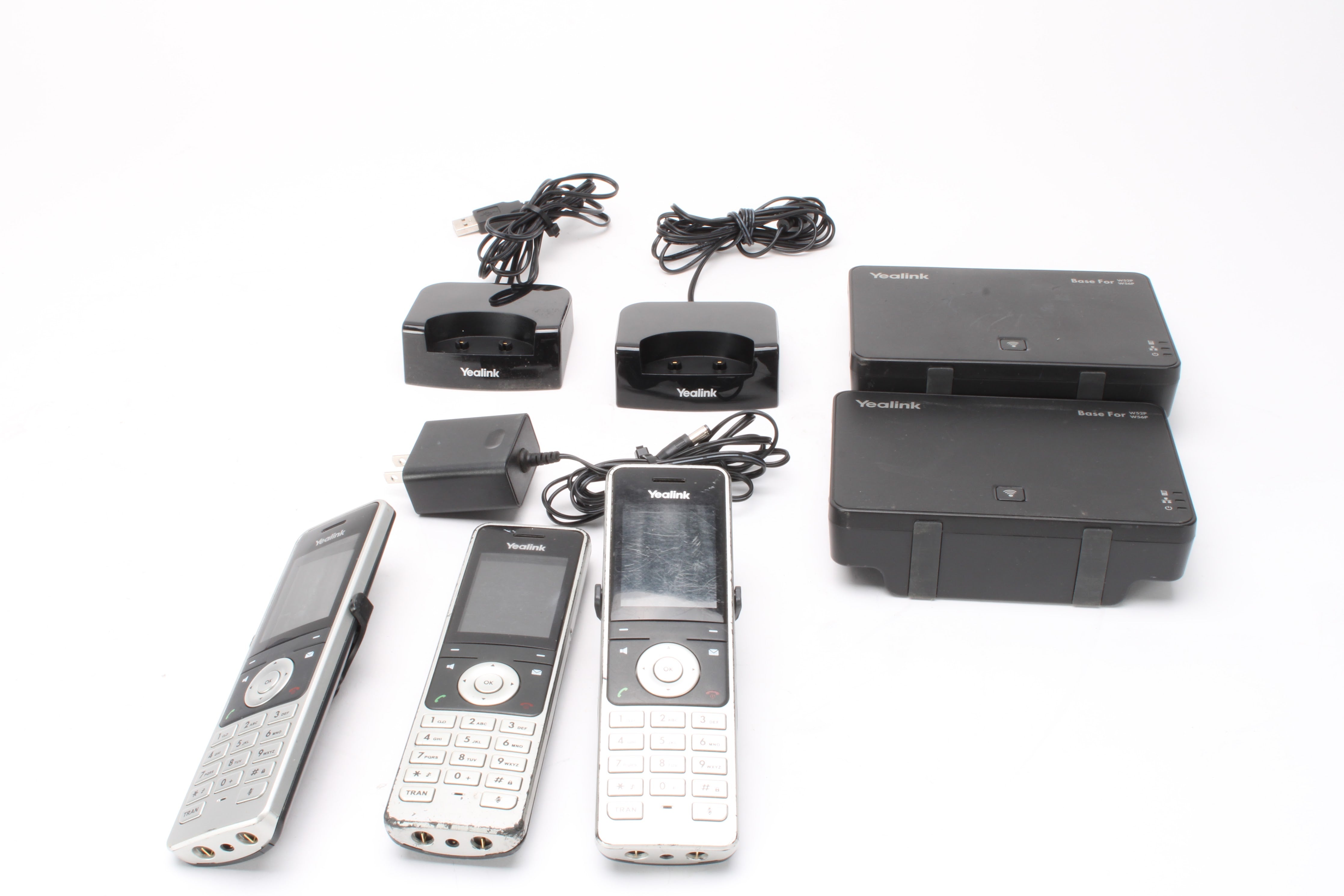 Yealink 3x: W56H IP DECT Handset W/ 2x: W52PW56P Base Station & Access ...