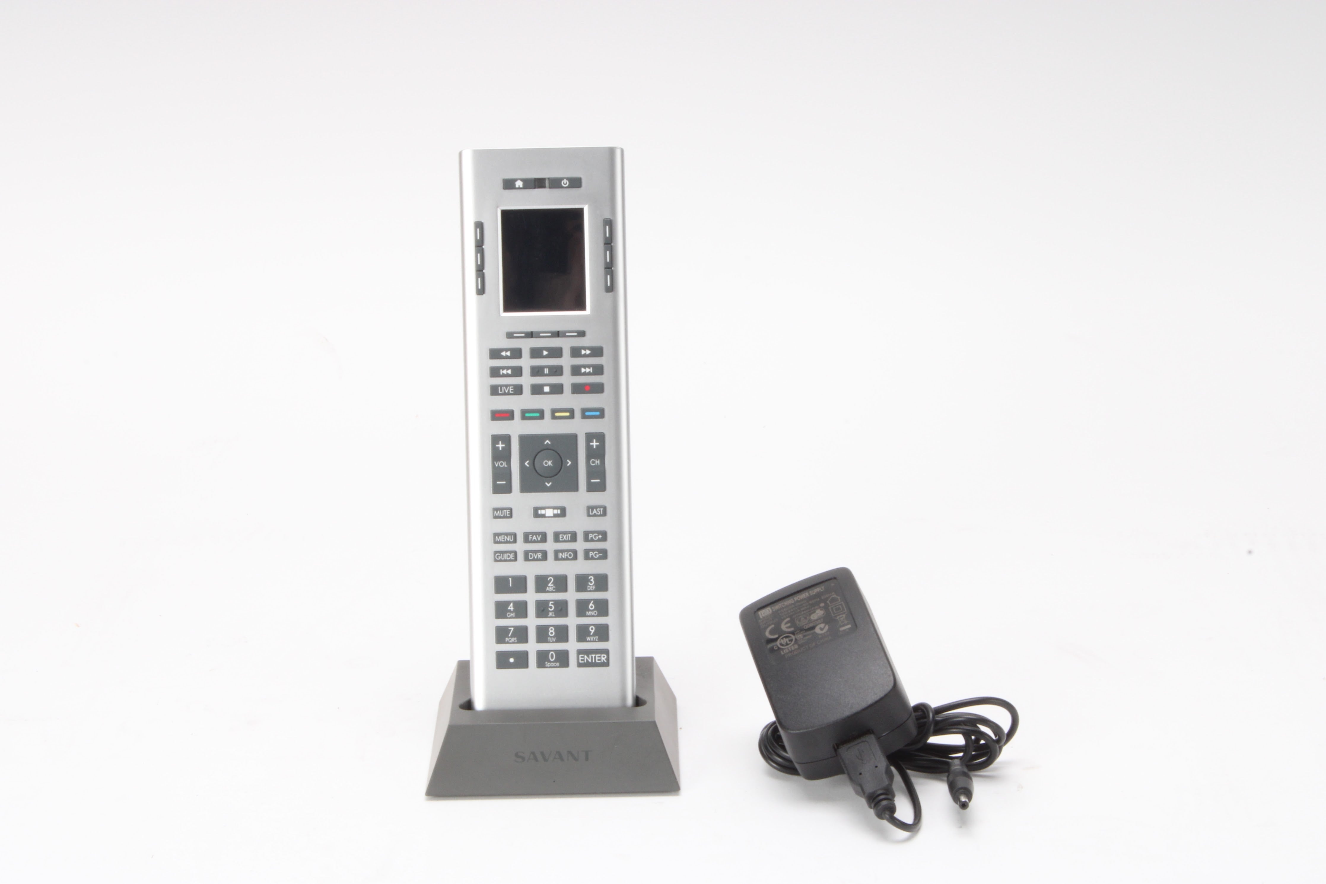 Savant SUR-0500-01 Universal Remote With Charging Base and Power Suppl ...