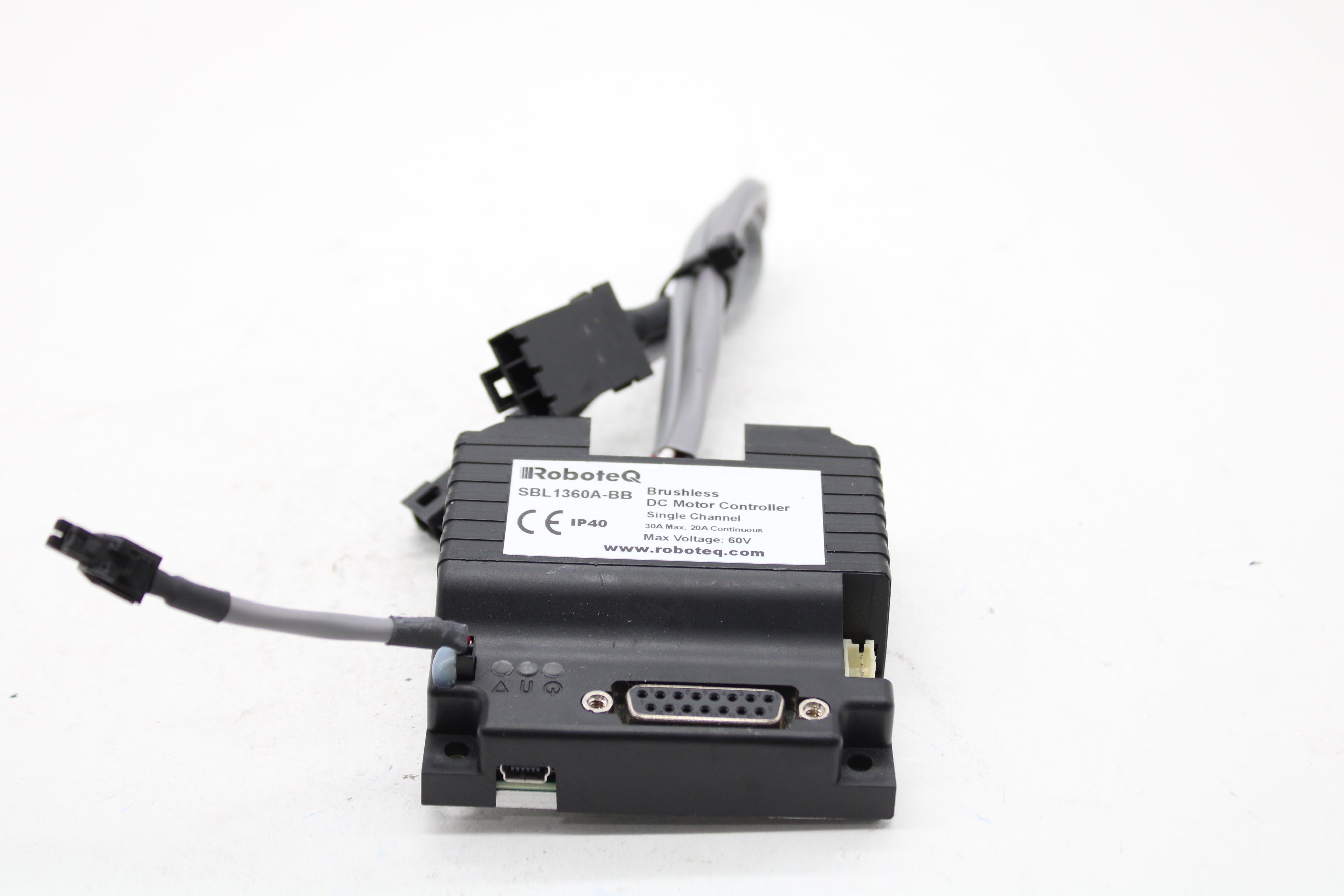 RoboteQ SBL1360A-BB Brushless DC Motor Controller SIngle Channel 30A M ...