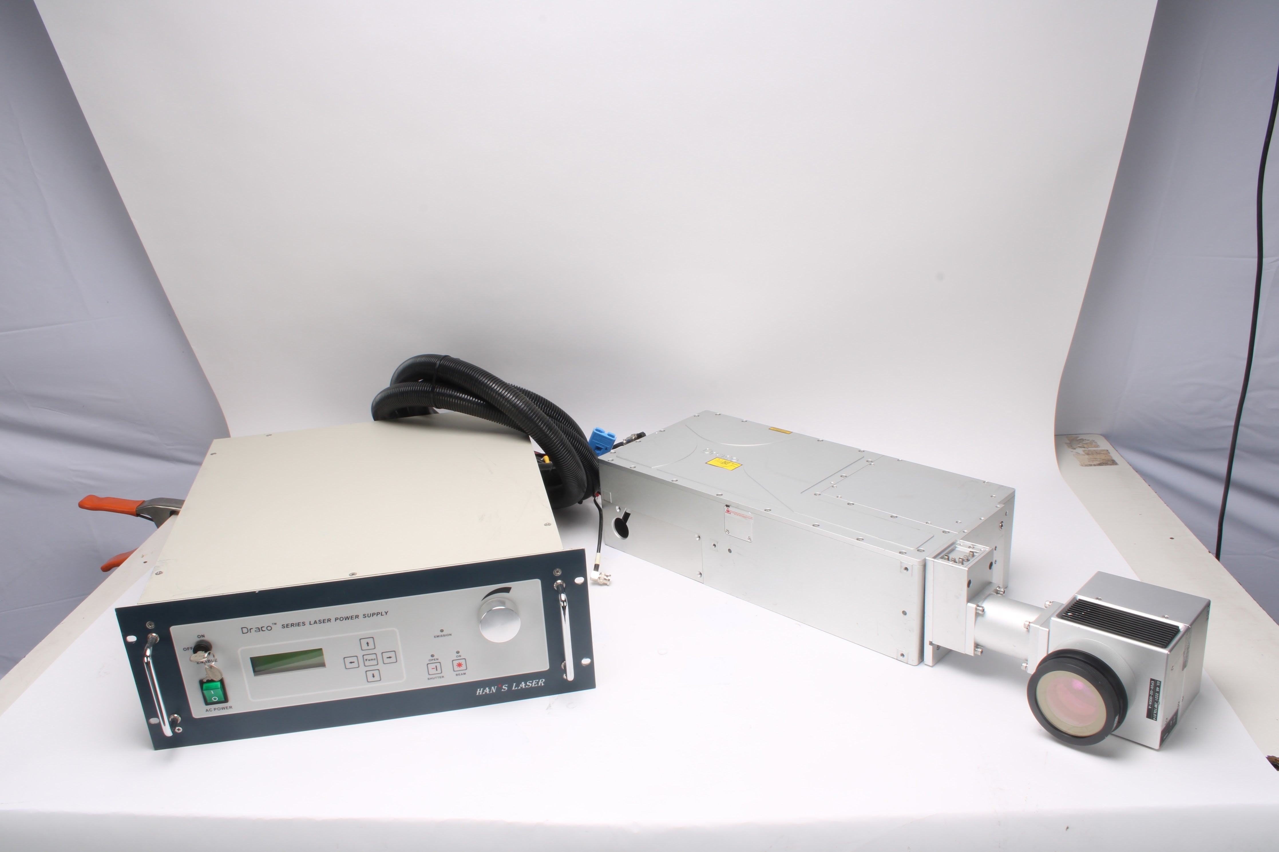 Hans Laser DRACO-31D40-S Laser With D1S60-Q Laser Power Supply With 2x ...