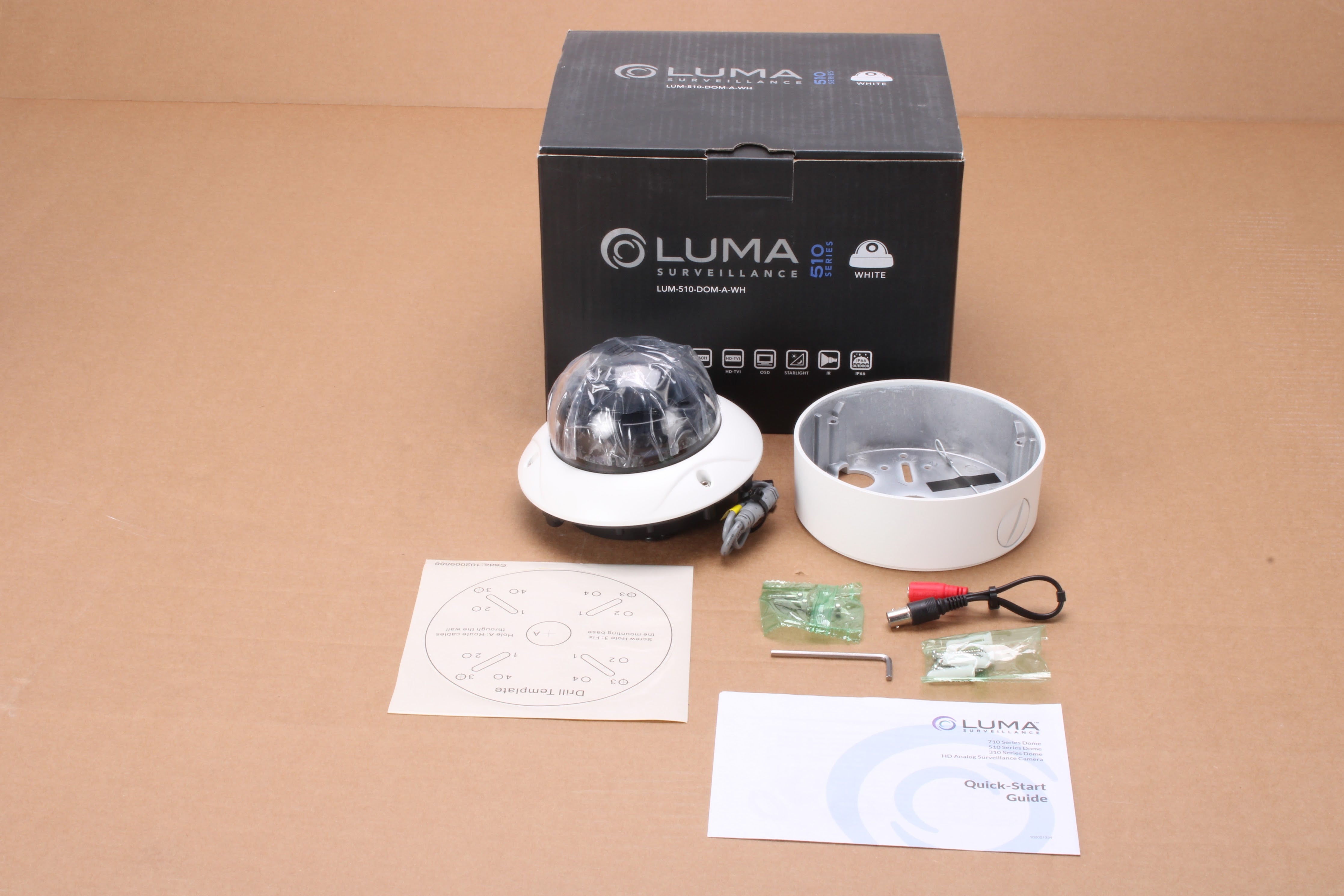 Luma LUM-510-DOM-A-WH IP Dome Camera With Accessories – NTC Tech