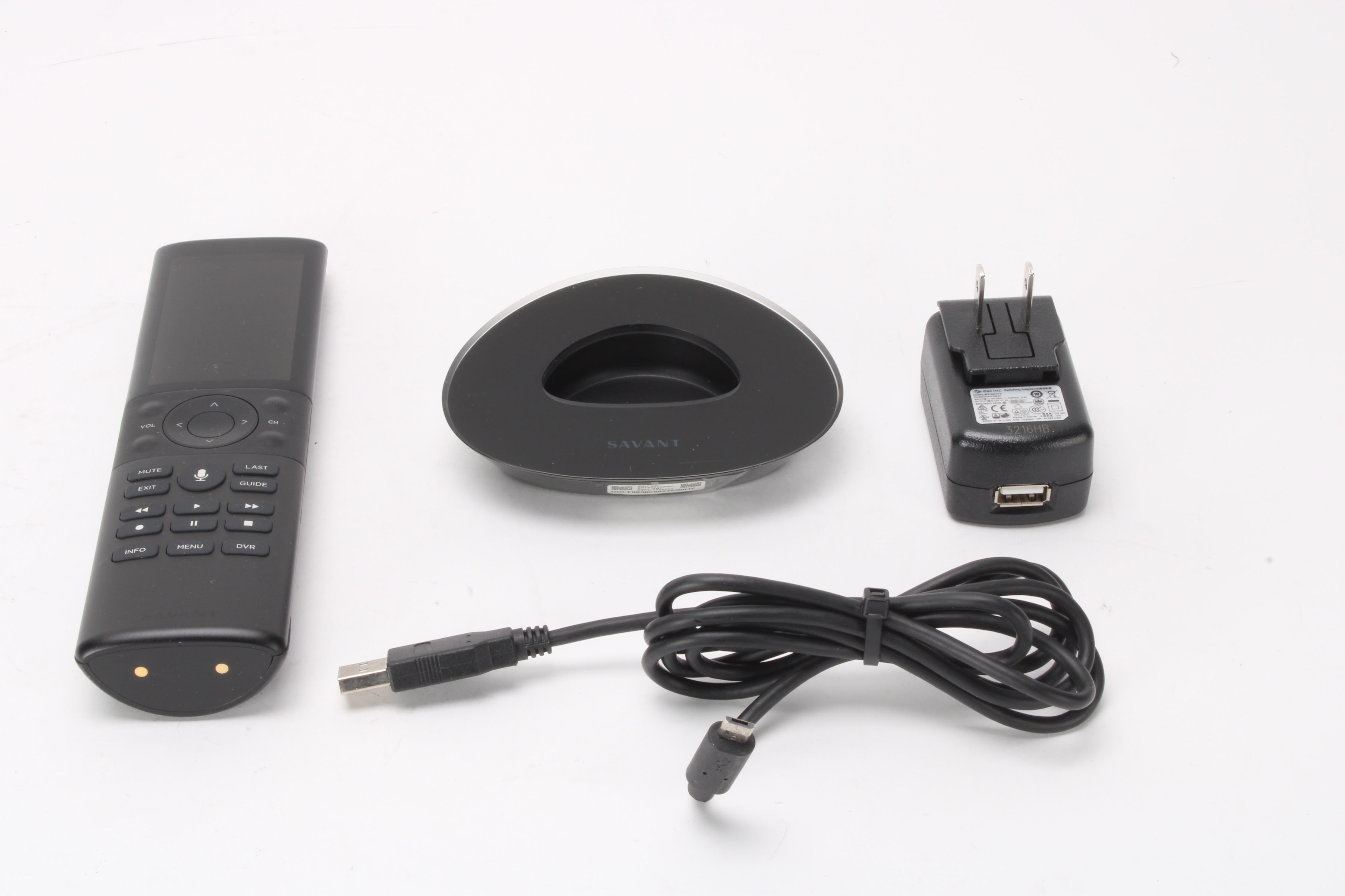 Savant REM1000-00 Pro Remote Control With Base, Power Supply, and Orig ...