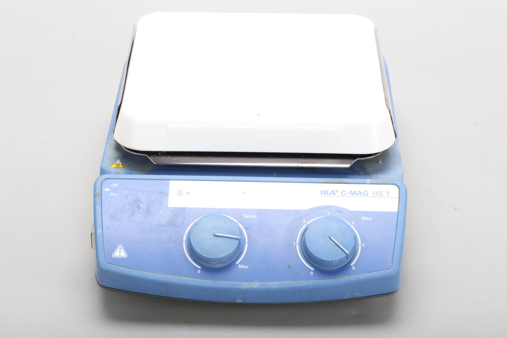 IKA C-MAG HS7 Digital Display Hotplate Stirrer & ETS-D4 Temperature Se ...
