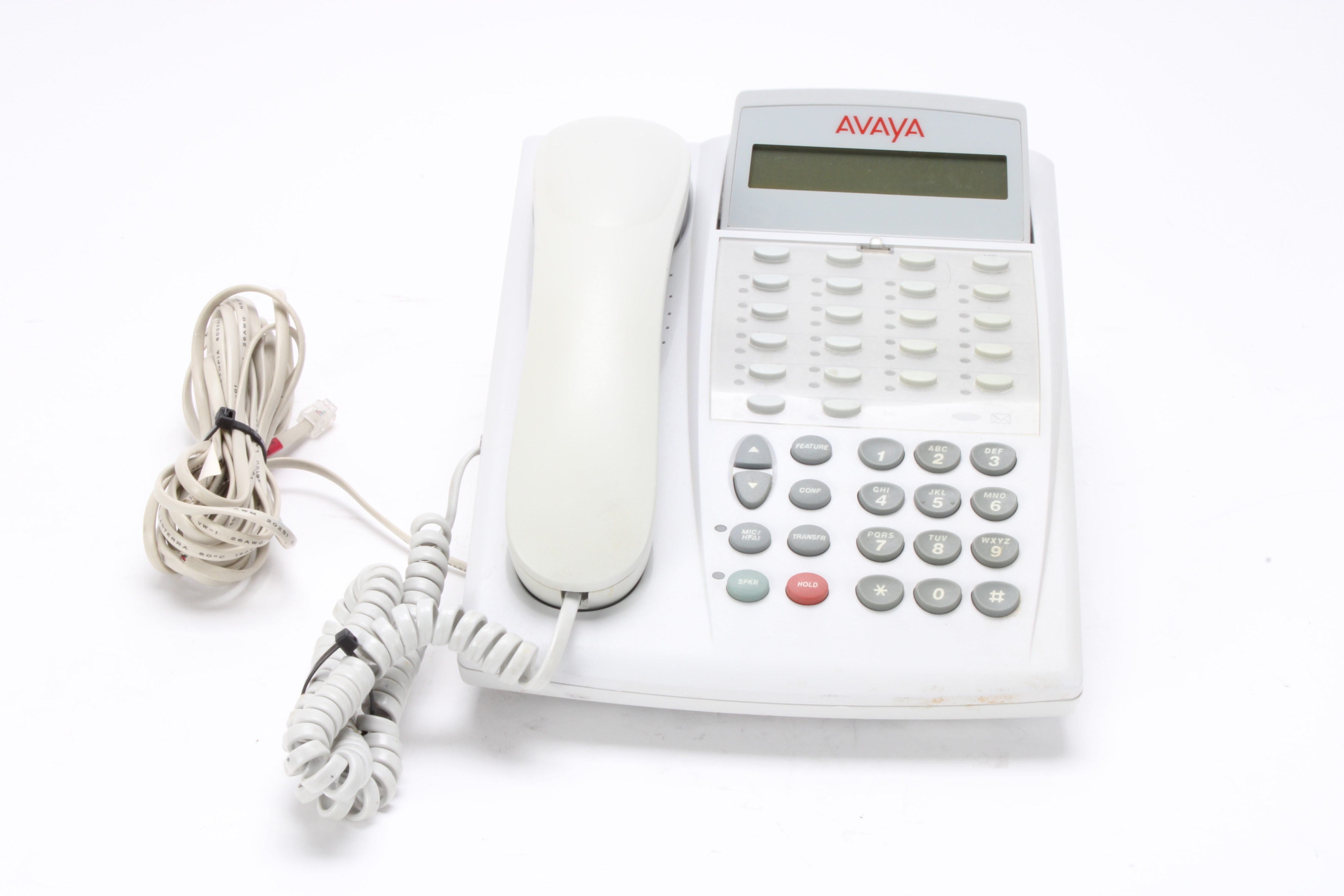 Avaya Partner 18D Display Telephone Series 2 W/ Coil Cable, RJ-11 Cord ...