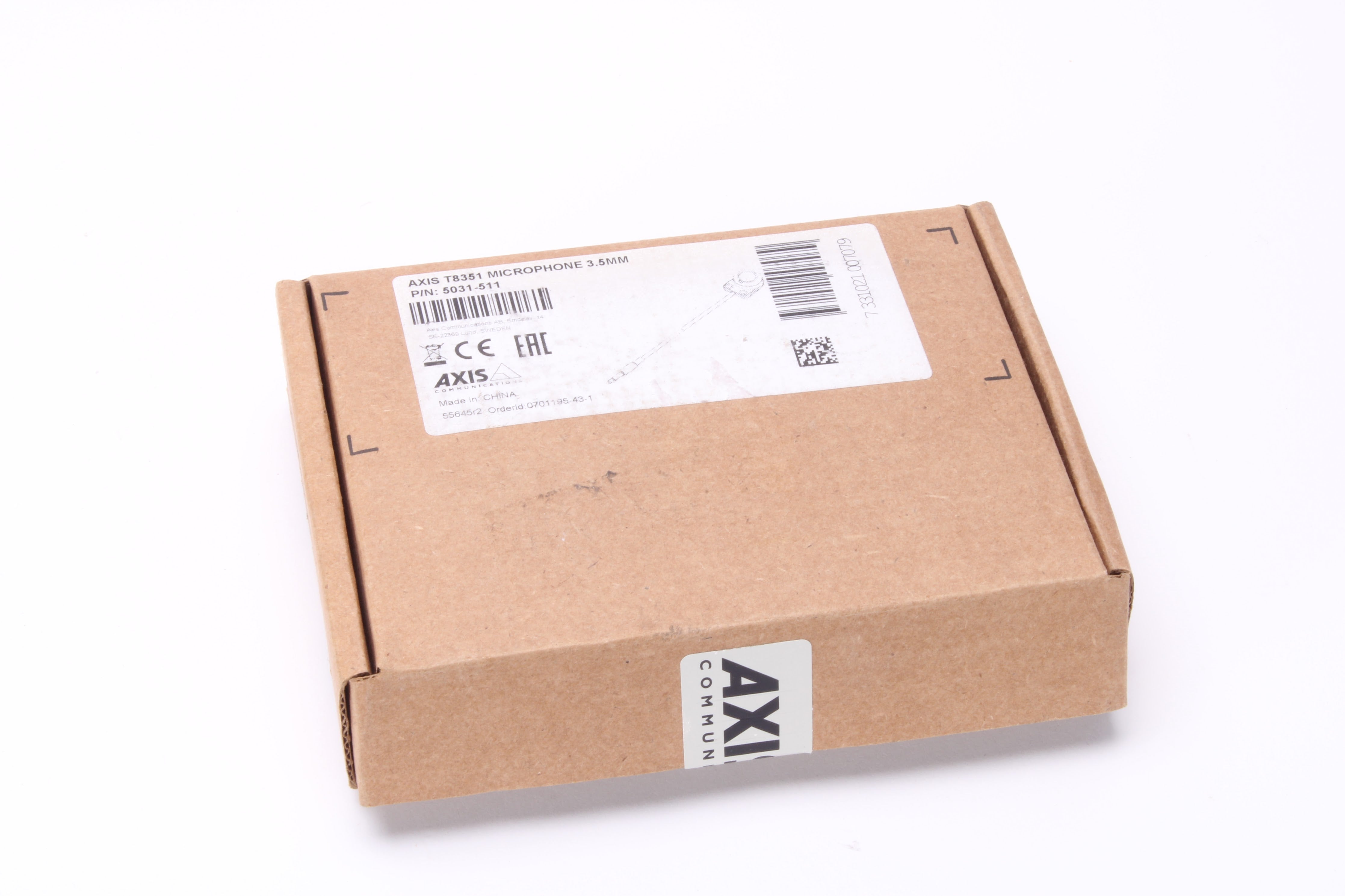 Axis Communications T8351 Mk II Microphone 3.5 mm Analog Hemispherical ...