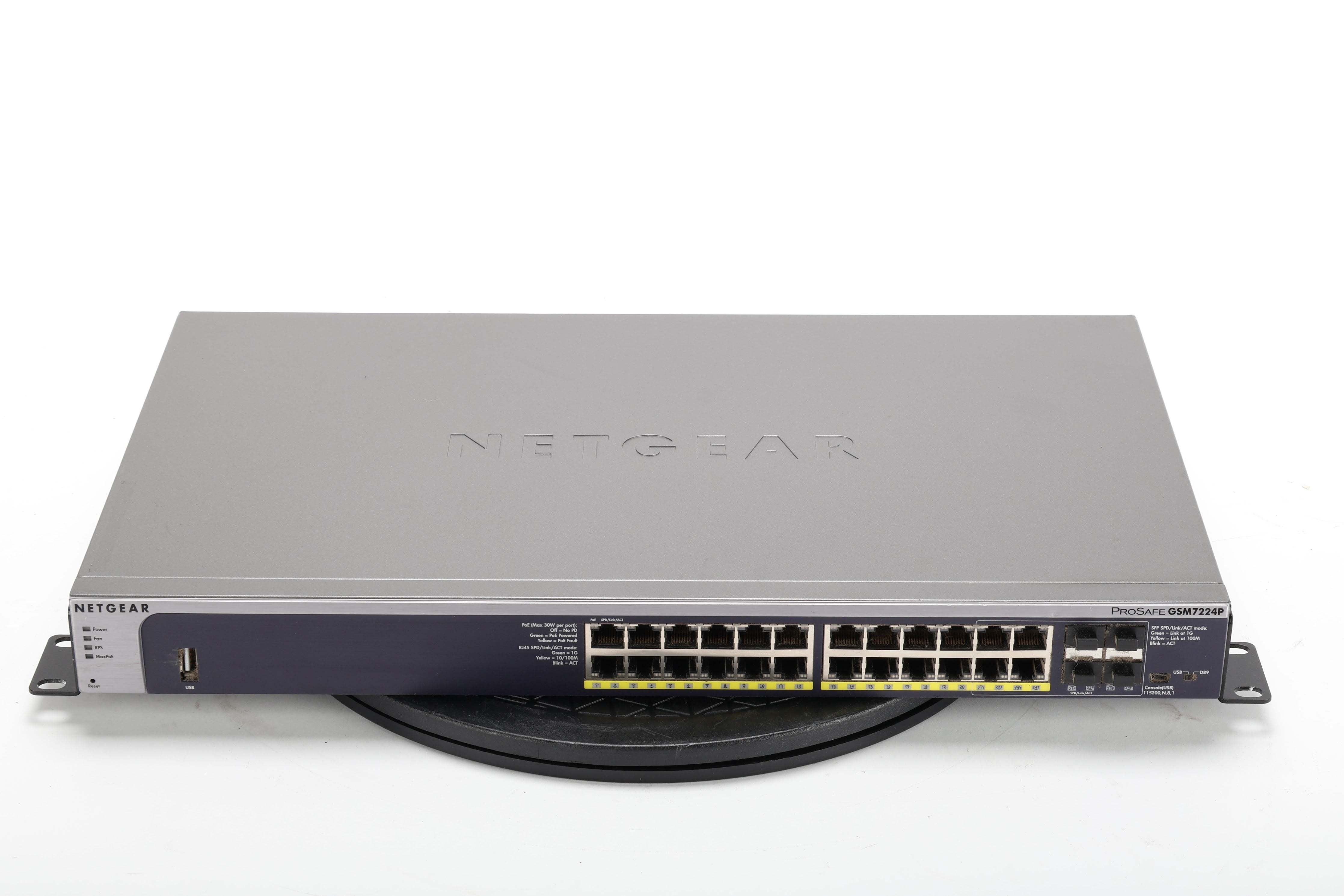 Netgear GSM7224P M4100-24G-POE+ 24-Port Gigabit Managed Switch With Ra ...