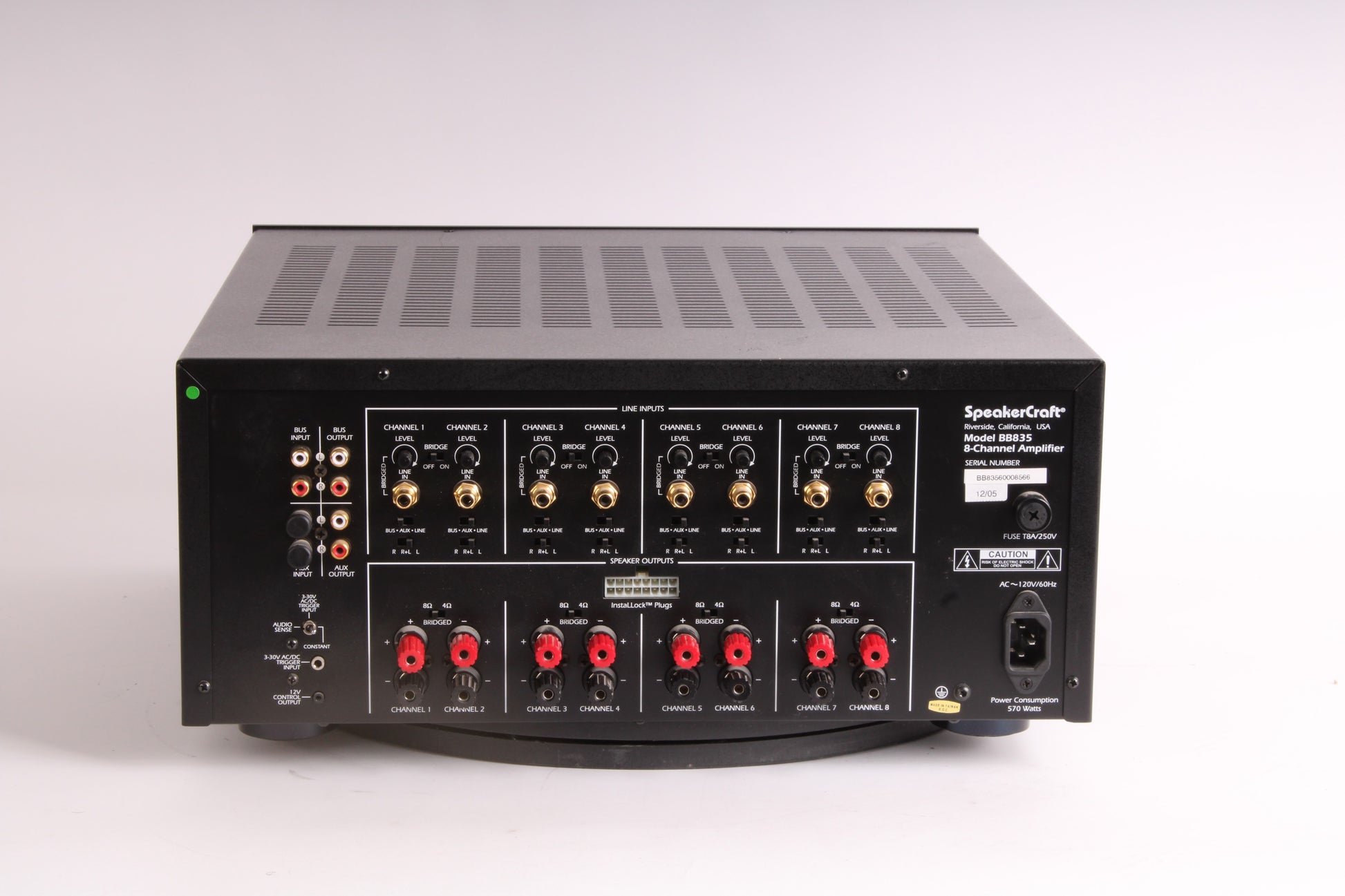 SpeakerCraft BB835 8 Channel Power Amplifier – NTC Tech