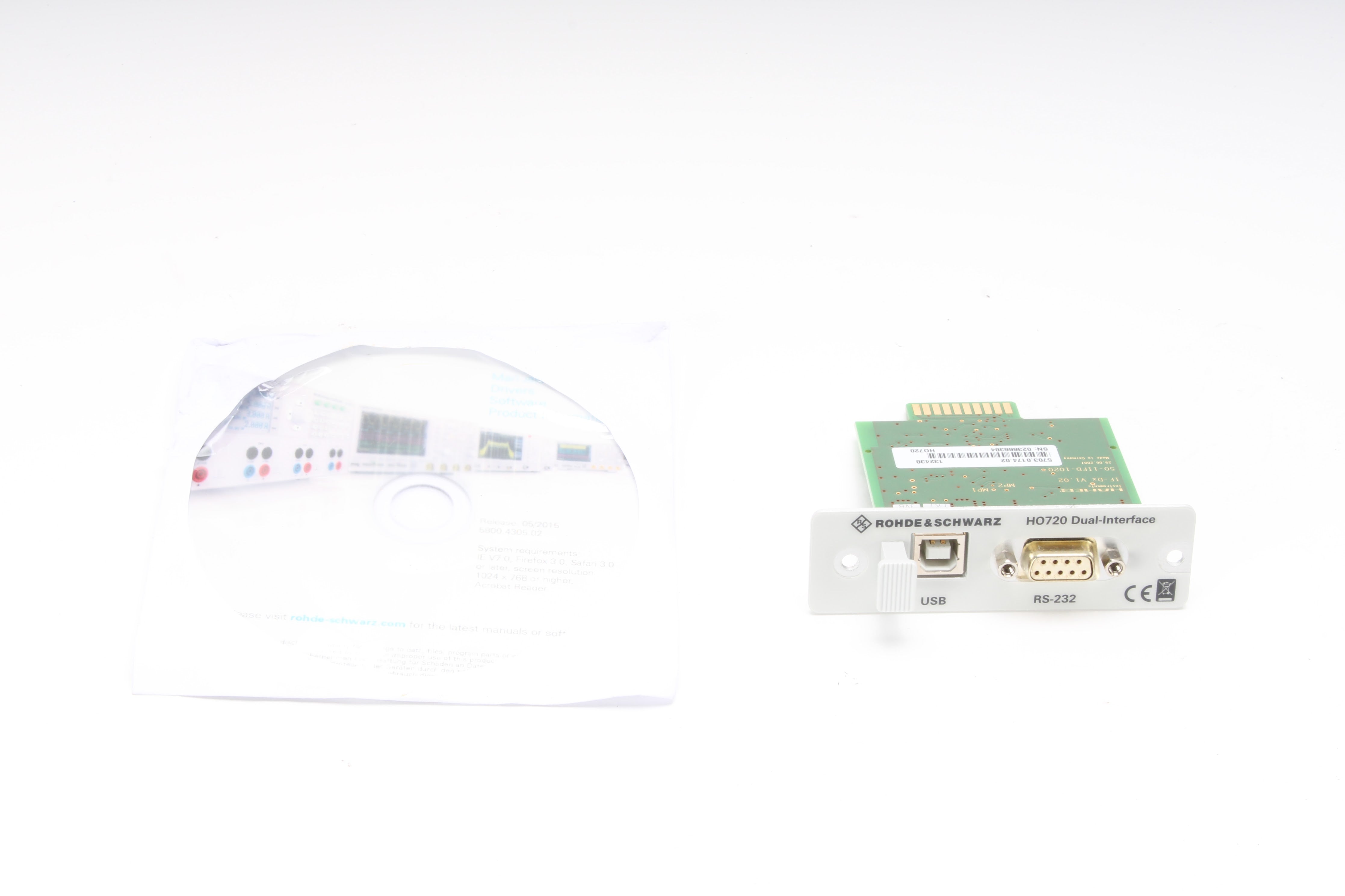 Rohde & Schwarz H0720 Dual-Interface Card With CD – NTC Tech