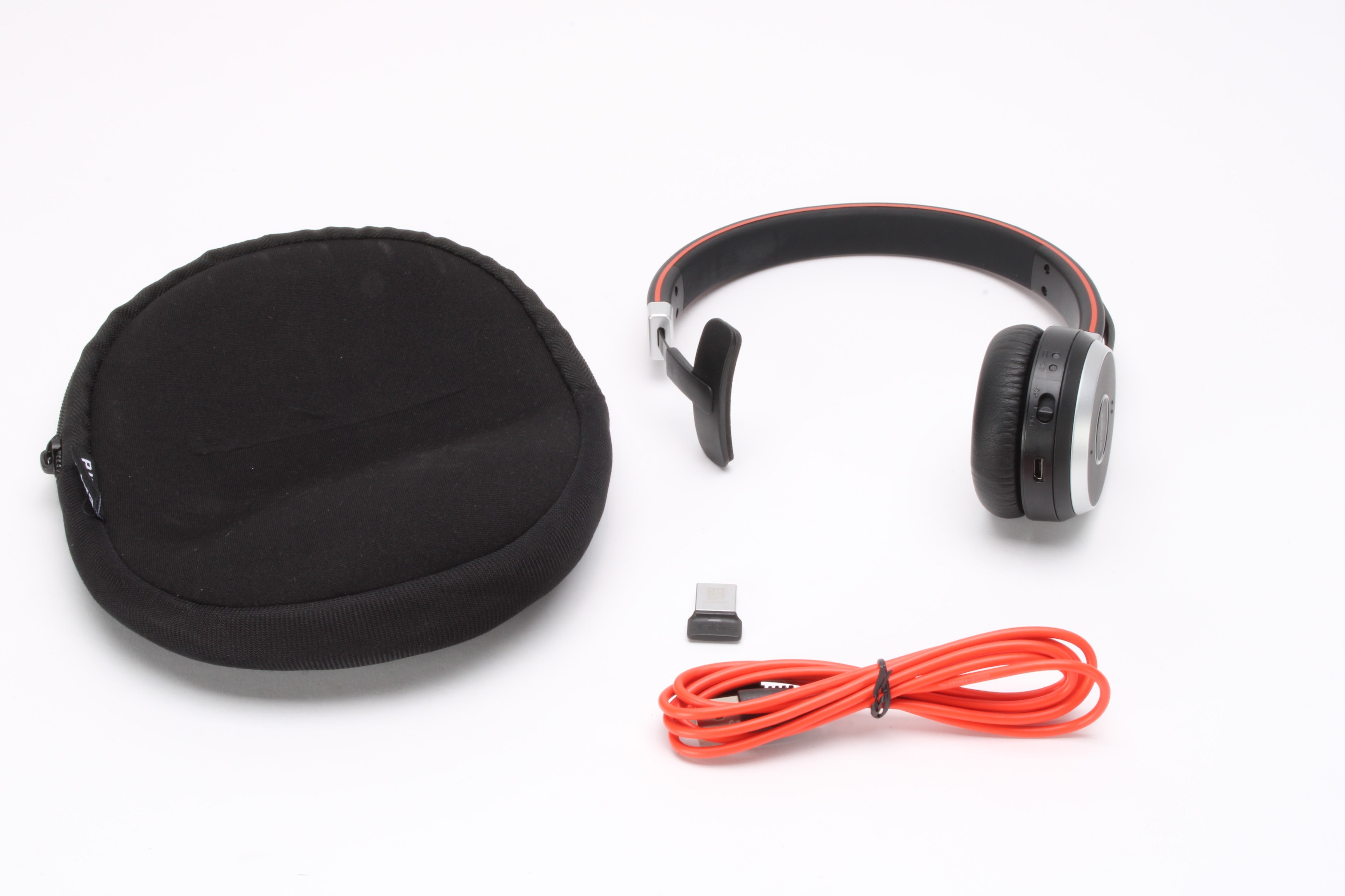 Jabra Evolve 65 HSC018W Stereo Wireless Headset With Case and USB Cabl ...