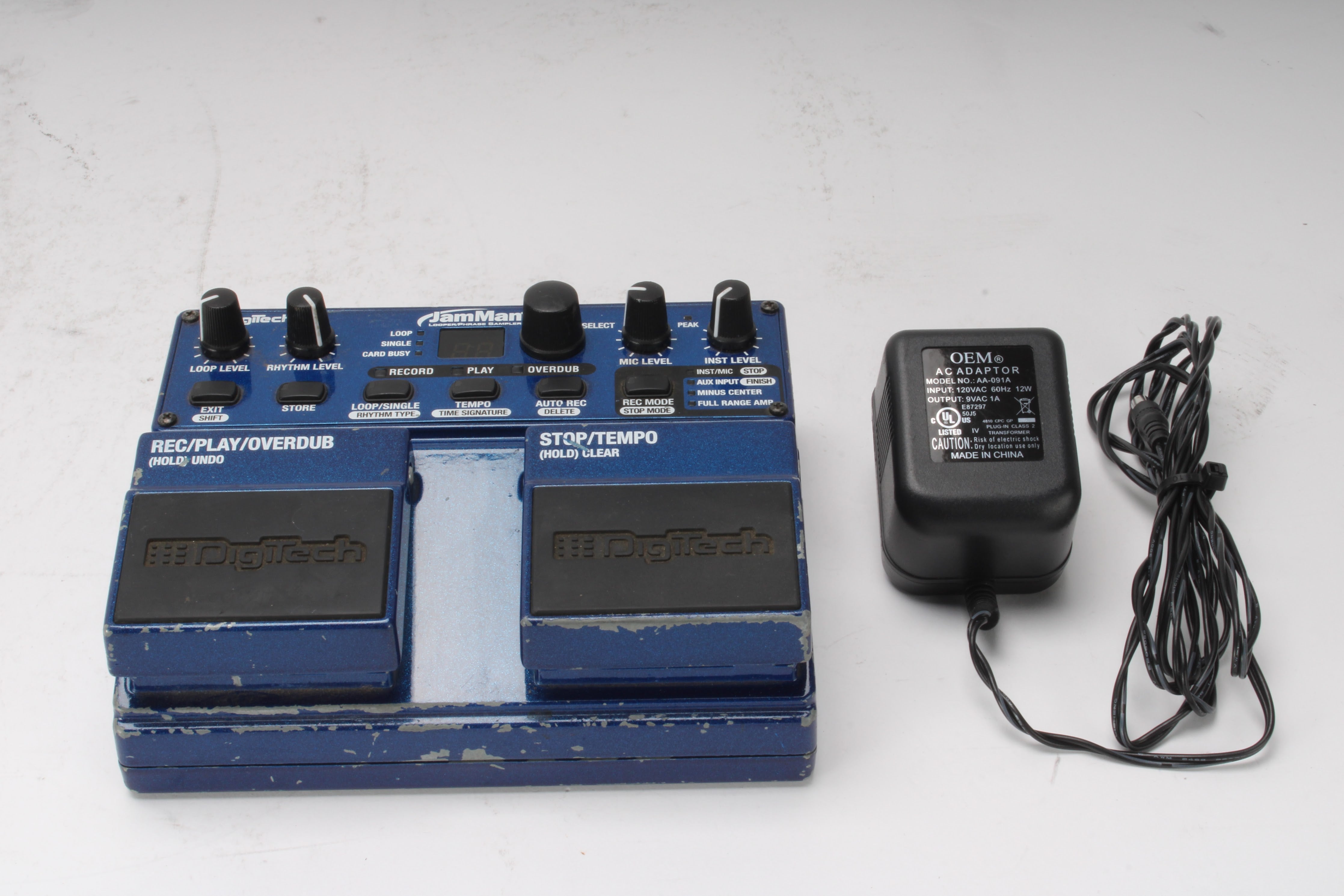 Digitech JamMan Loop / Phrase Sampler Effects Pedal With Power Supply ...