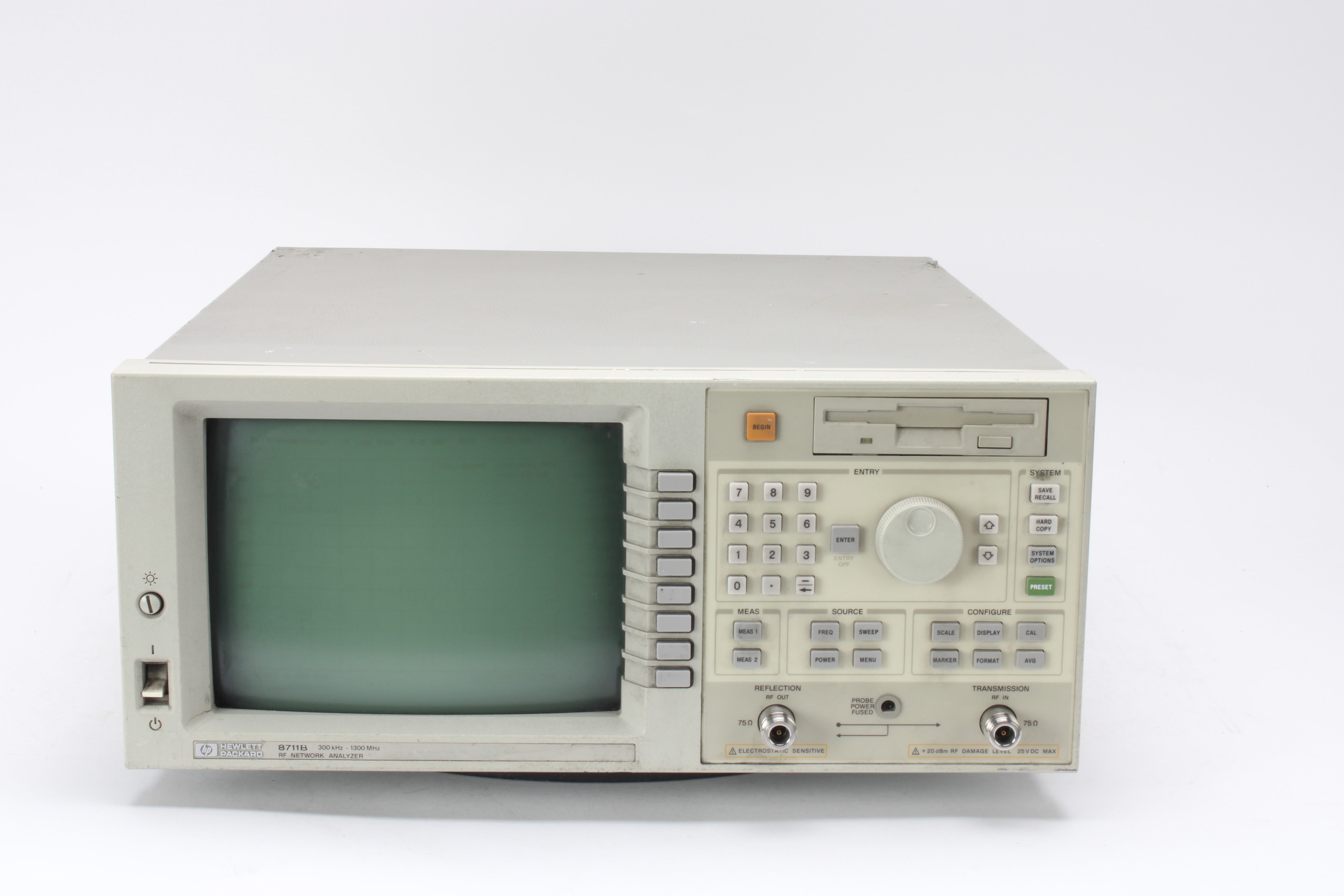 HP 8711B RF Scalar Network Analyzer 300kHz to 1.3GHz With 1E1 & 1EC Op ...