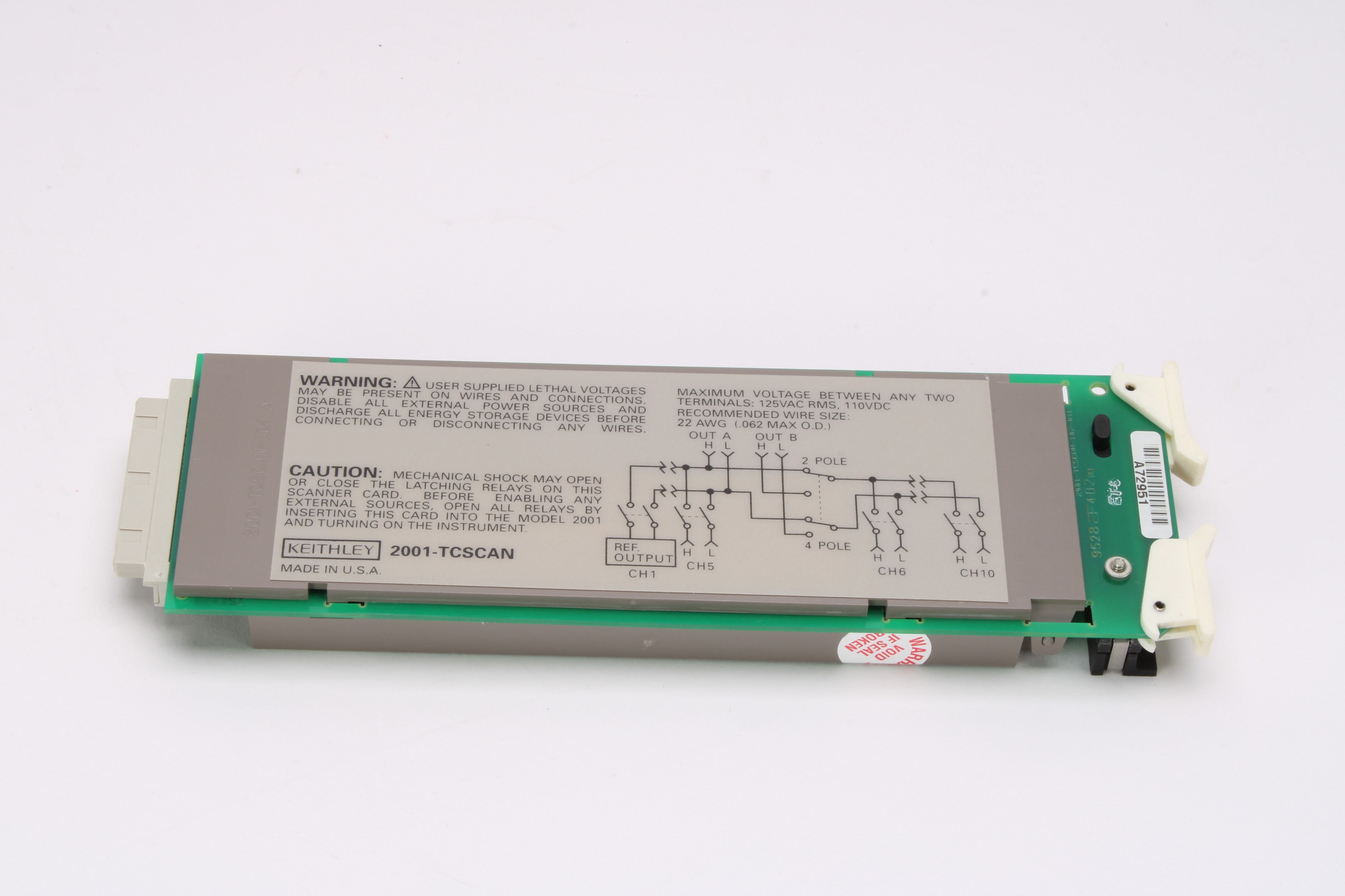Keithley 2001-TCSCAN Thermocouple Scanner Card for Keithley 2000 – NTC Tech