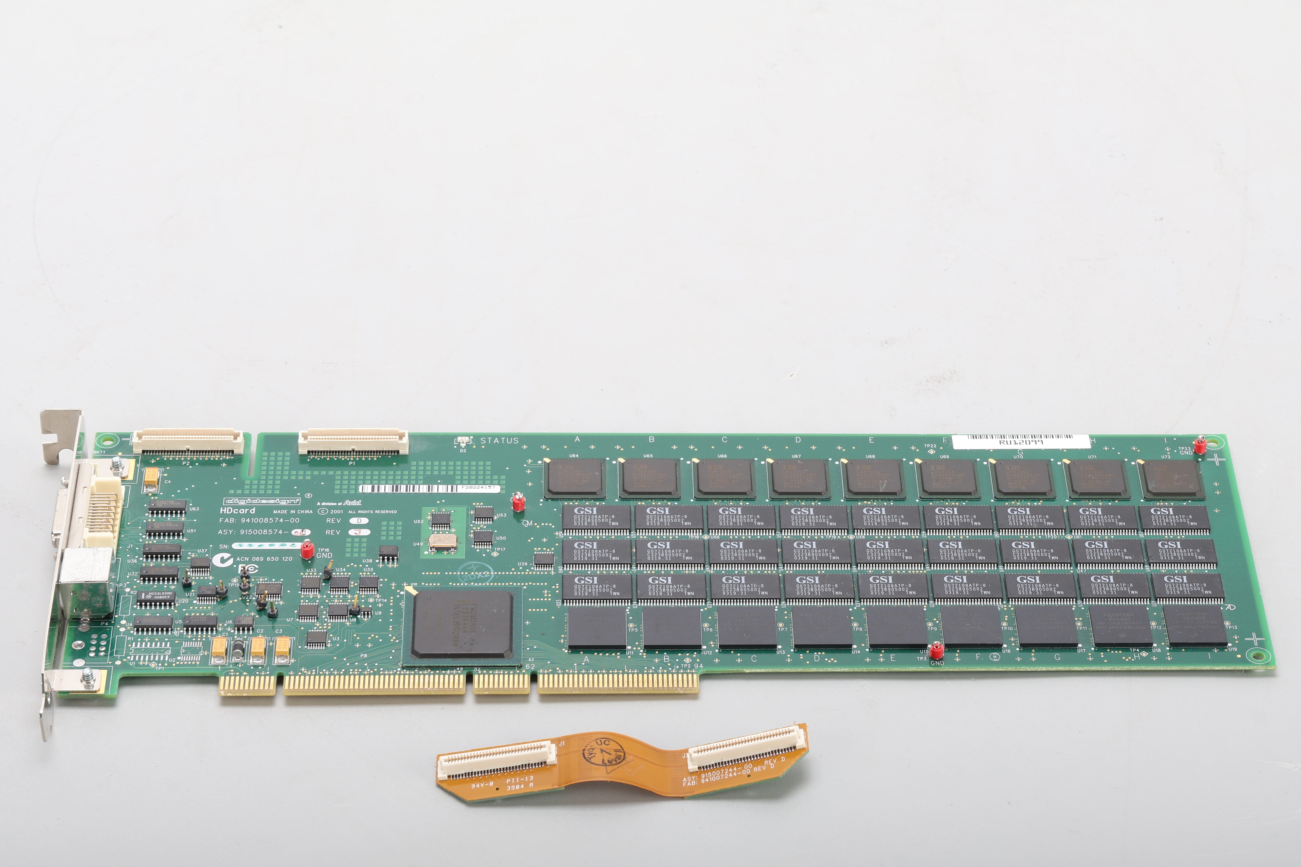 Avid Digidesign 915008574 Rev J HD Process PCI Card W/ 915007244-00 Fl ...