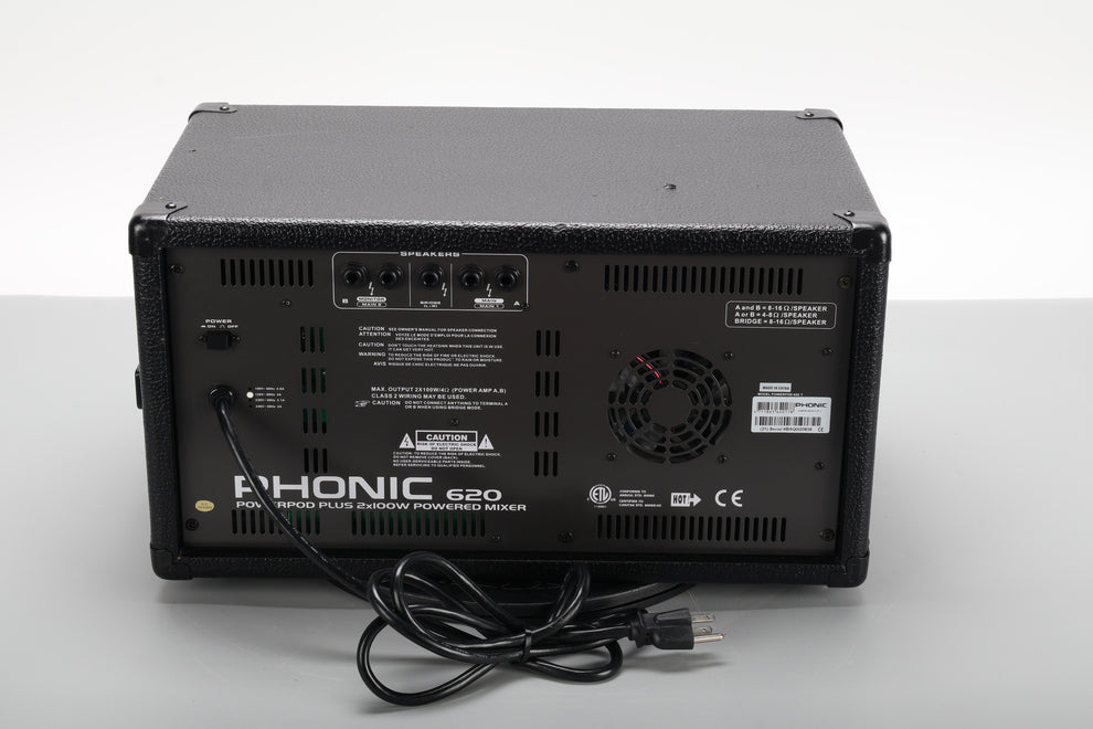 Phonic Powerpod 620 T 6-Channel Powered Mixer – NTC Tech