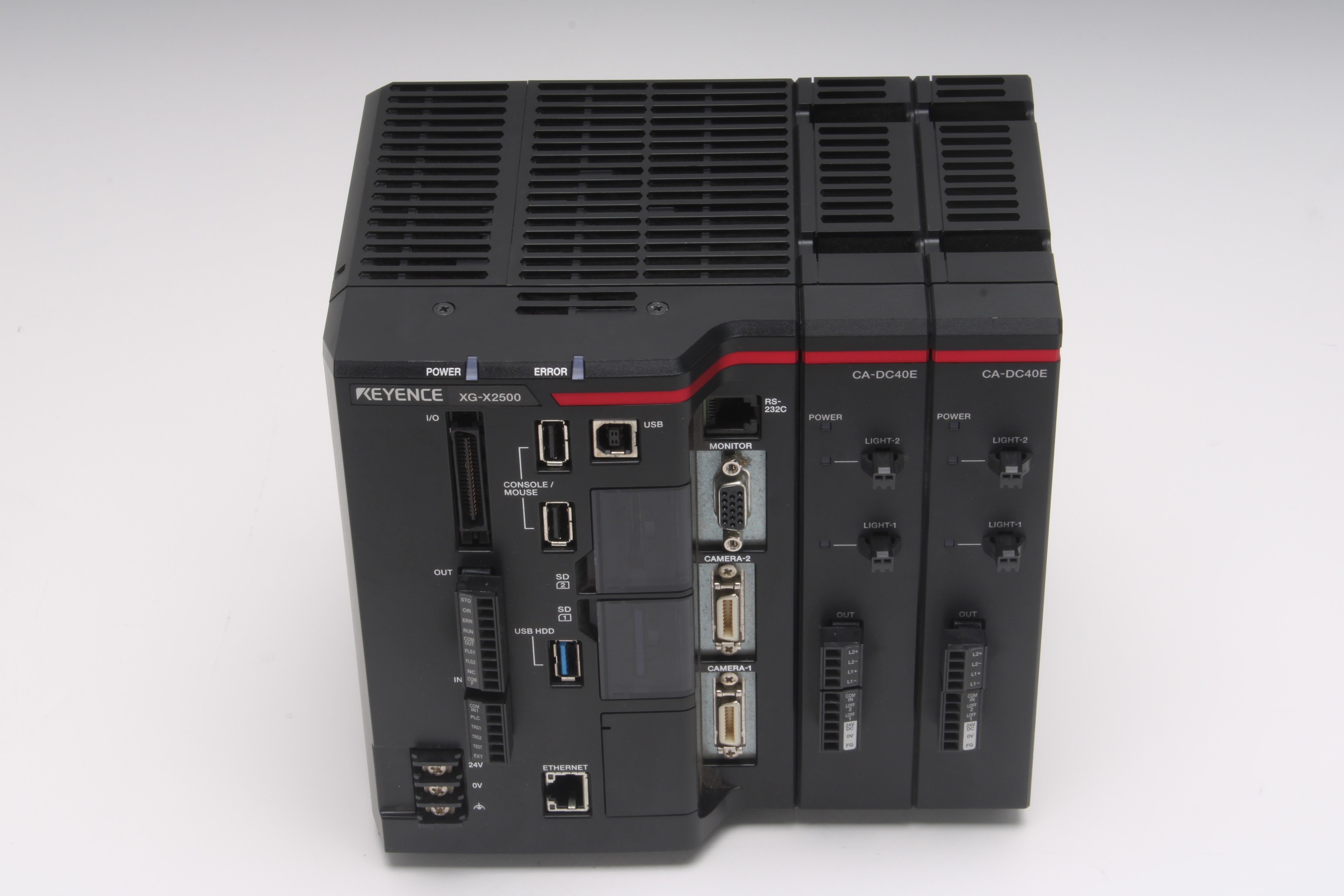 Keyence XG-X2500 Controller With 2x CA-DC40E Light Expansion Unit – NTC ...