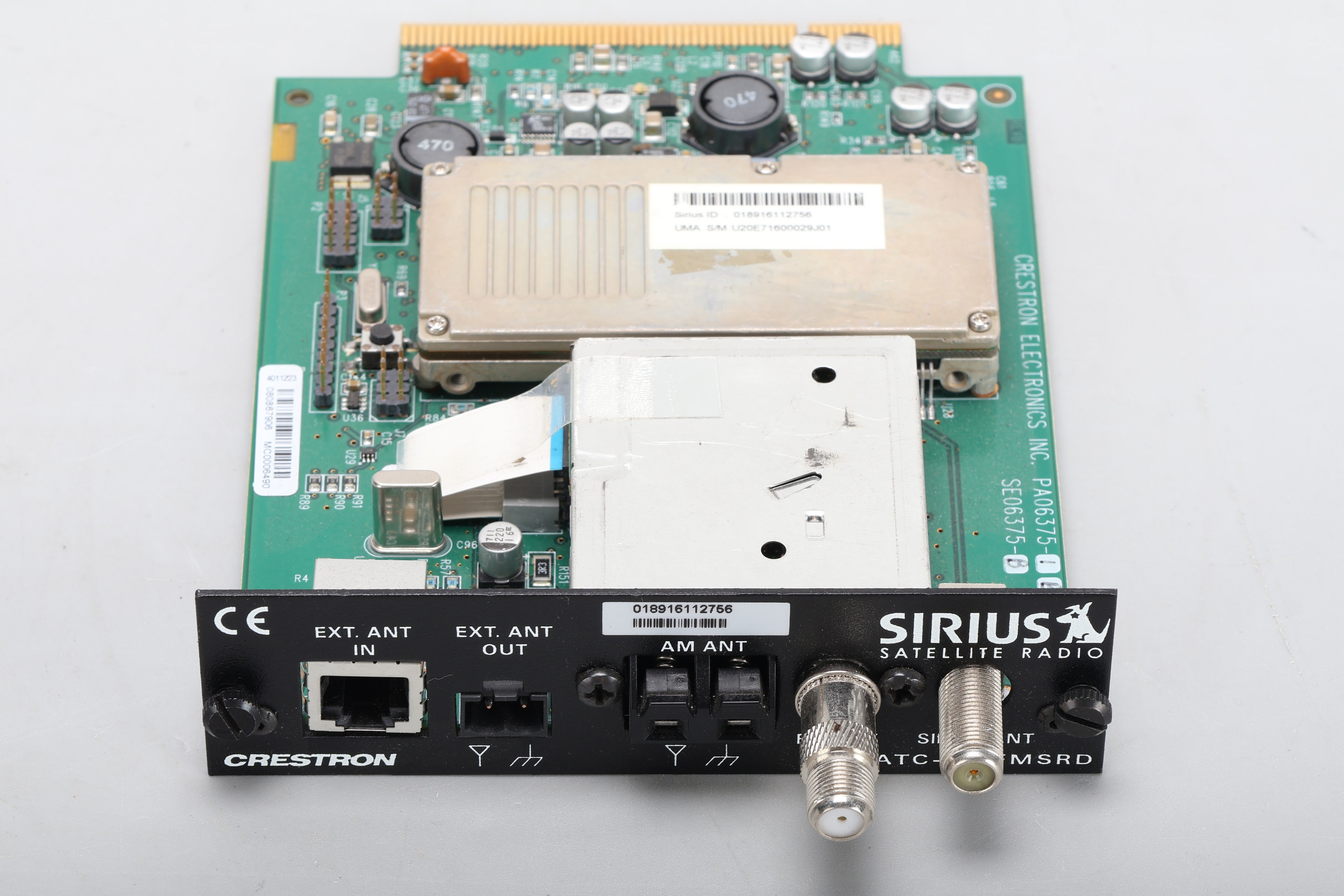 Crestron ATC-AMFMSRD Adagio AM/FM and SIRIUS Satellite Radio Tuner Car ...