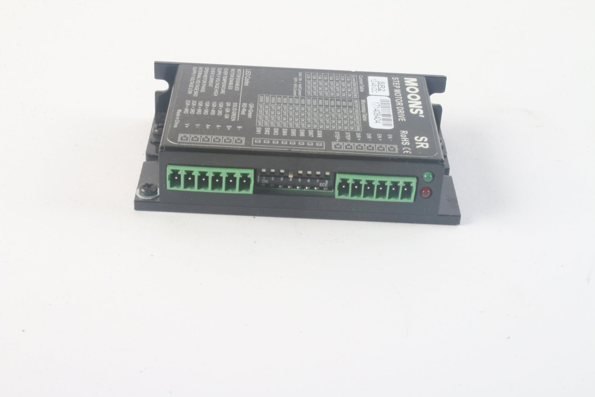 Moons SR2 Step Motor Drive / Stepper Motor Driver / 12-48VDC Two Phase ...