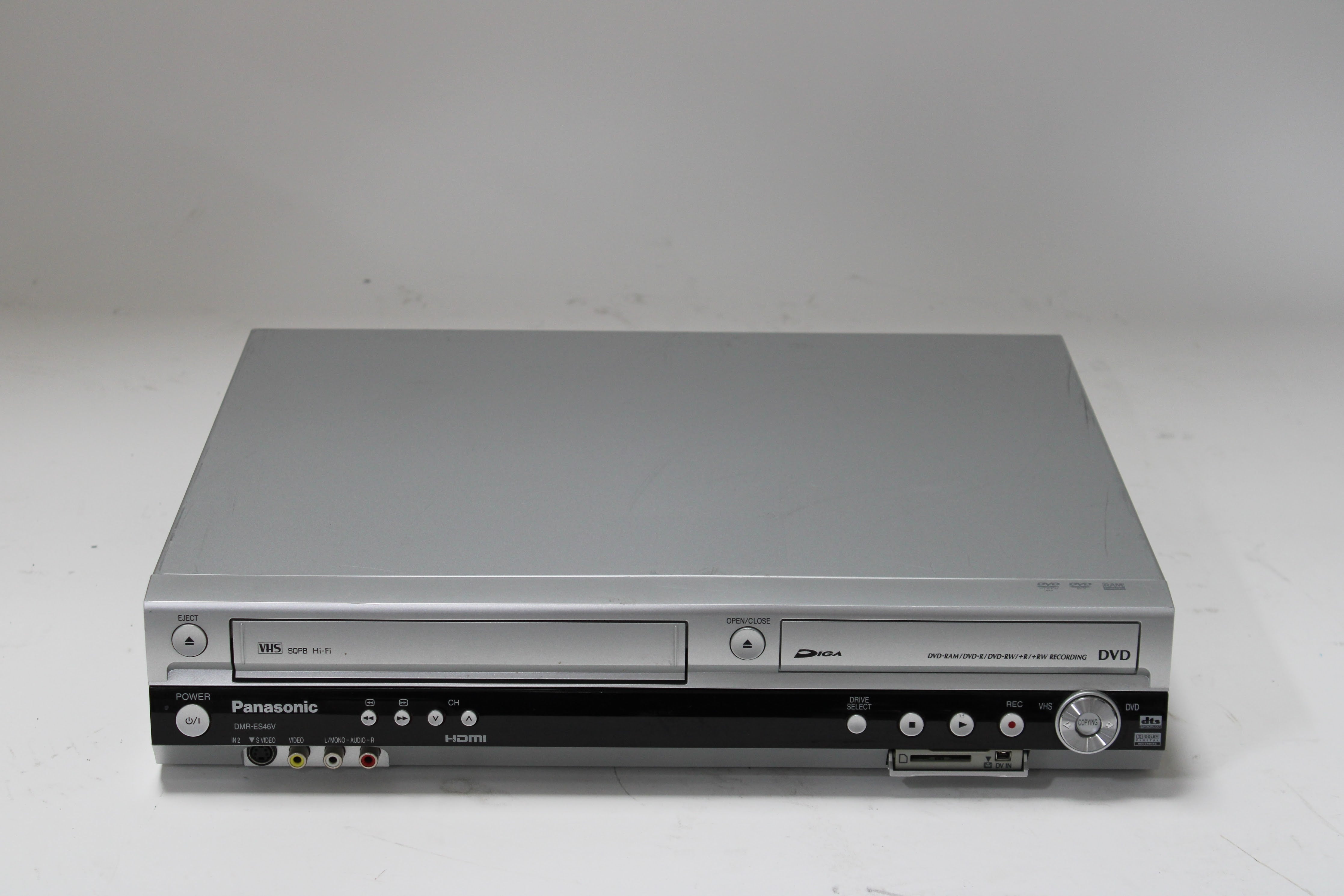 Panasonic DMR-ES46V VHS VCR / DVD Recorder Combo Player – NTC Tech