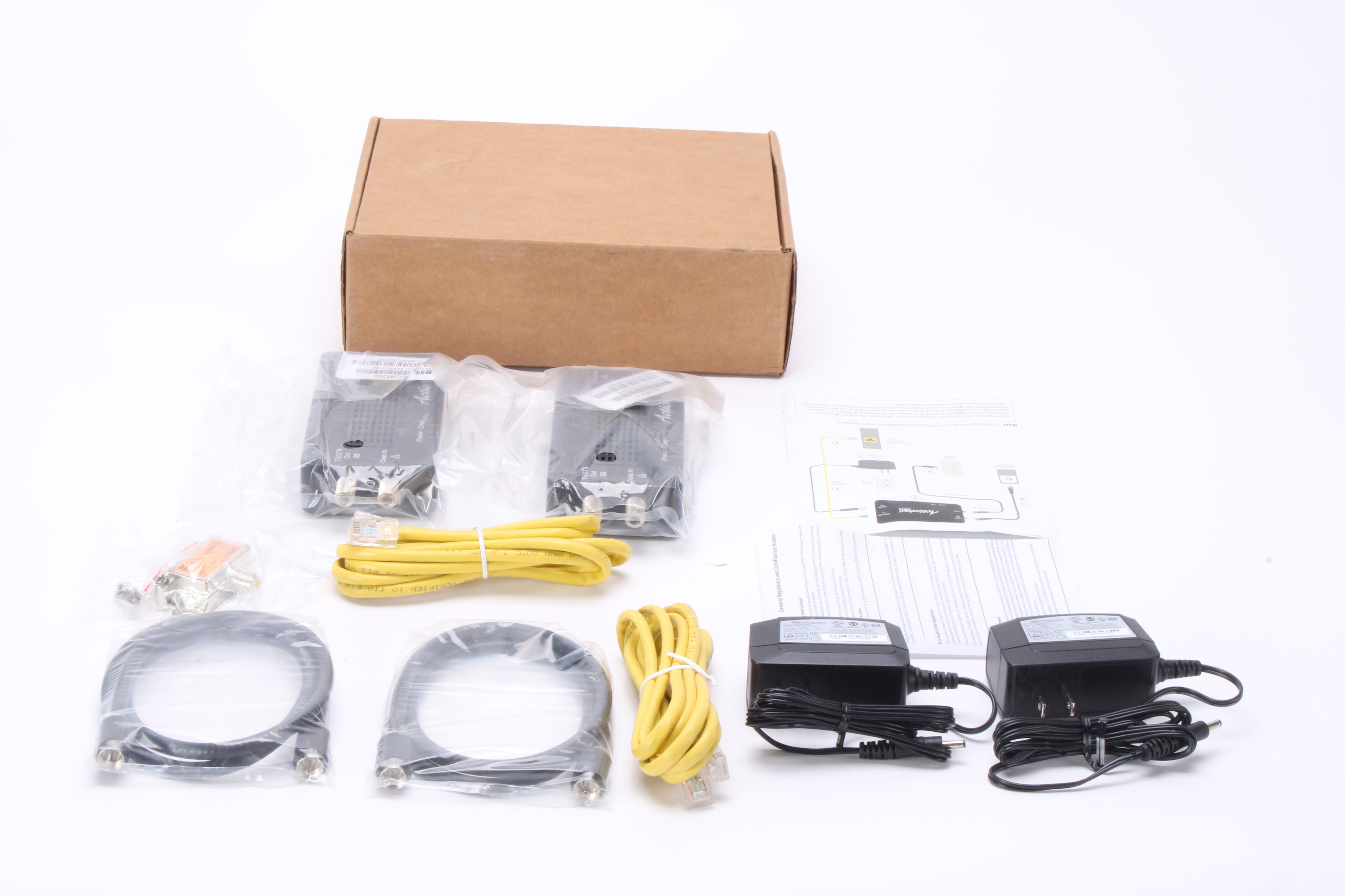 Actiontec ECB6200 Network Adapter With 2x Power Supply and Accessories ...