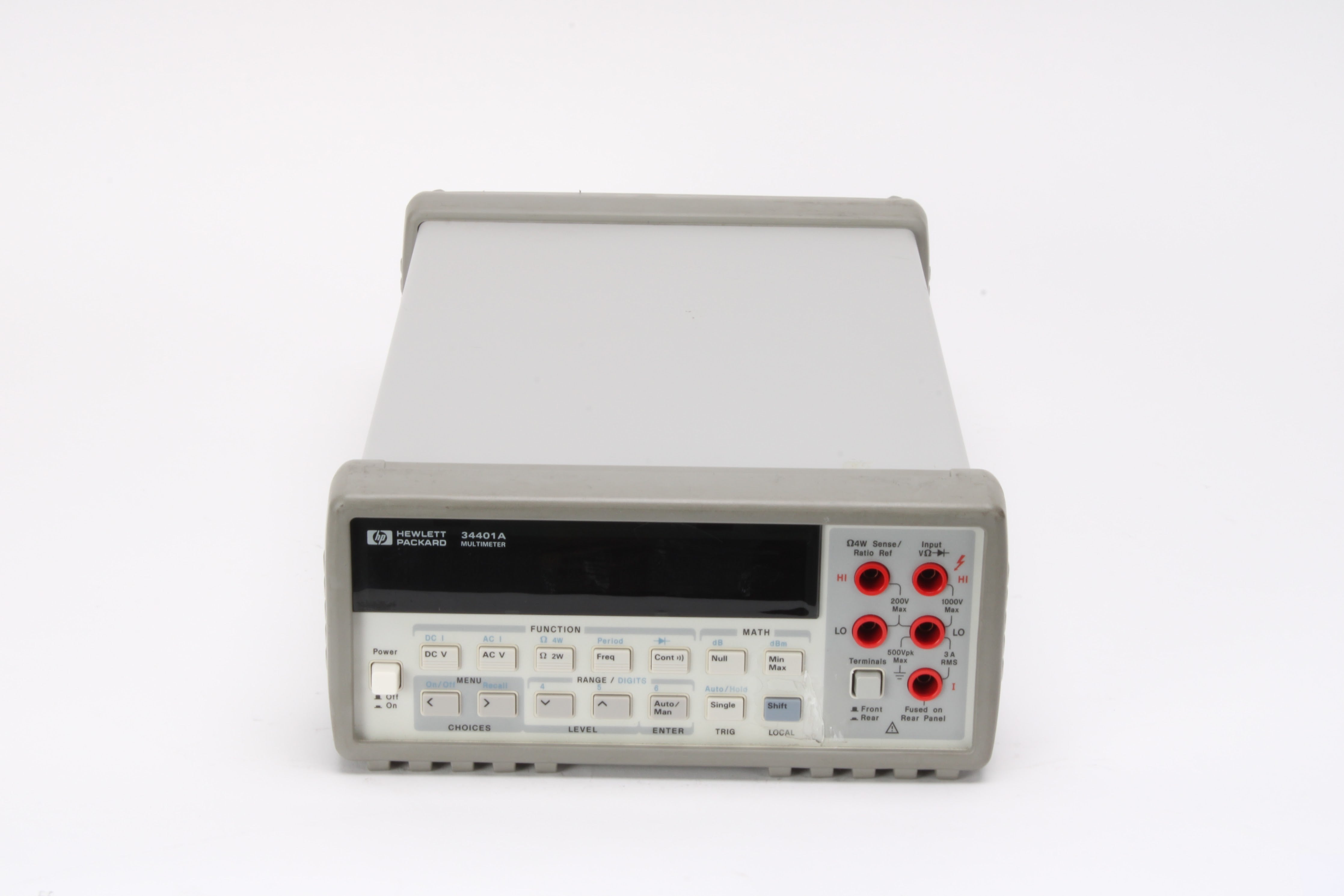 HP 34401A 6.5 Digit Multimeter With Front and Rear Bumpers - Fair Cond ...
