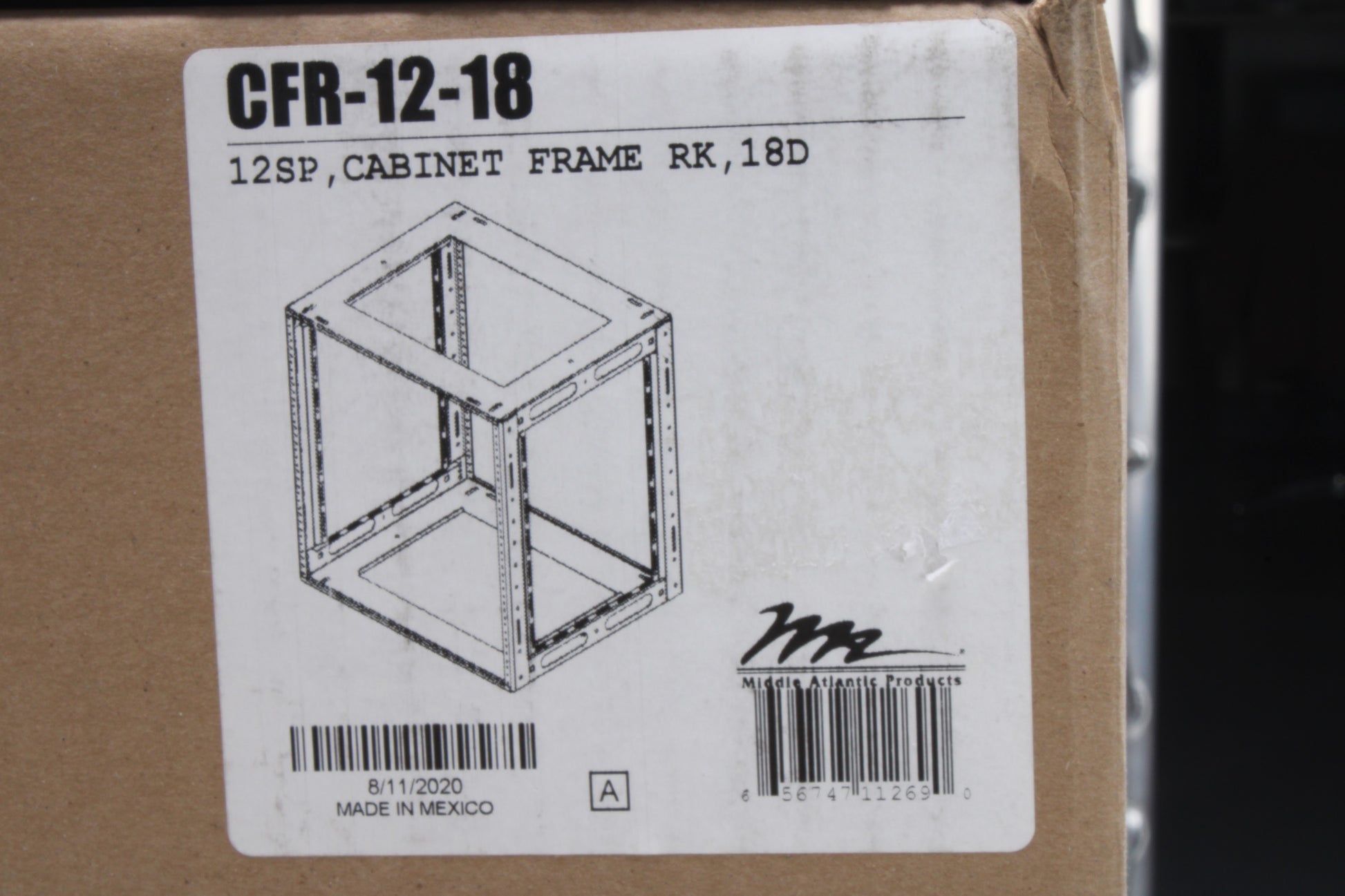 Middle Atlantic CFR-12-18 Cabinet Frame Rack - NEW – NTC Tech