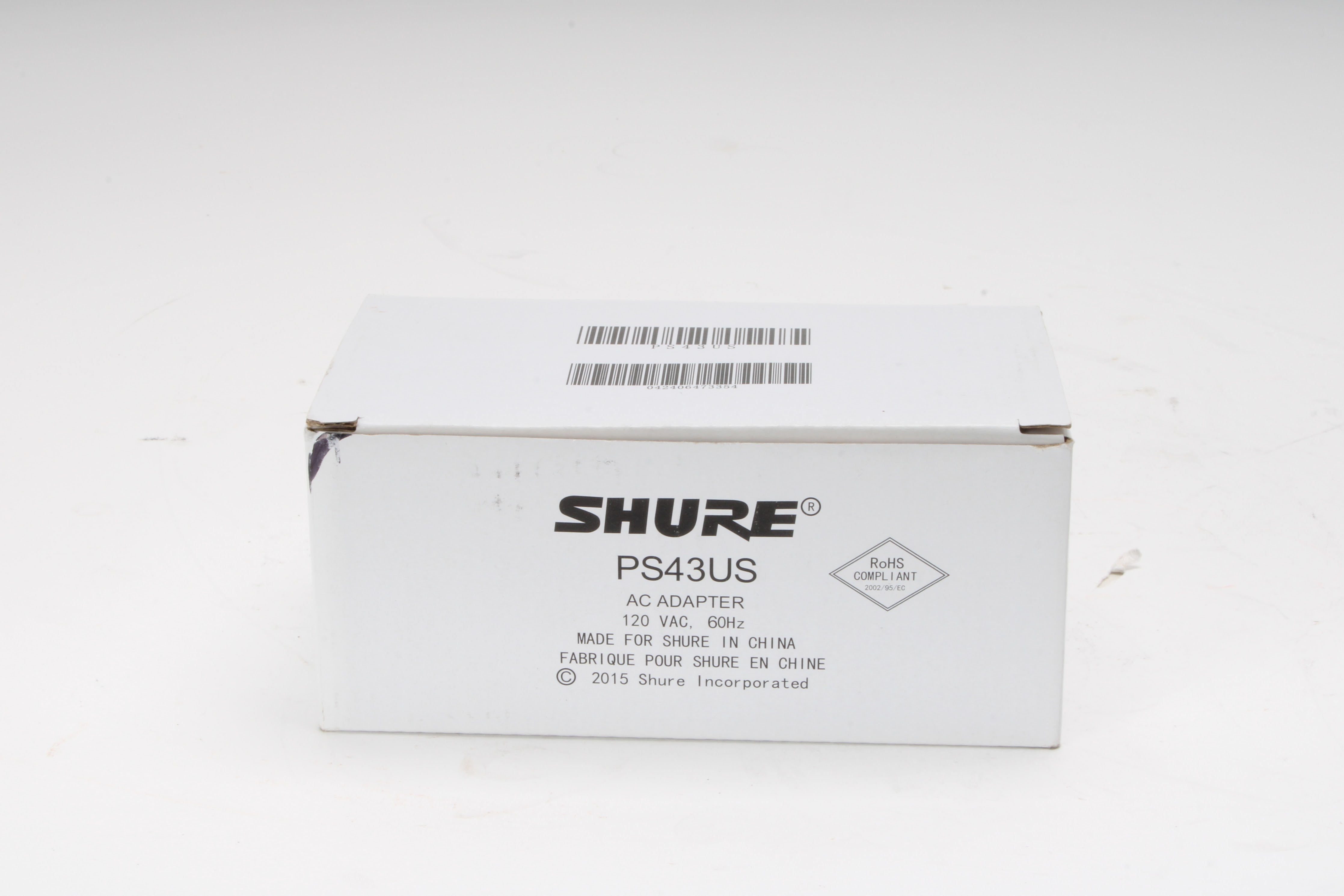 Shure PS43US Power Supply 15VDC 600mA - NEW – NTC Tech