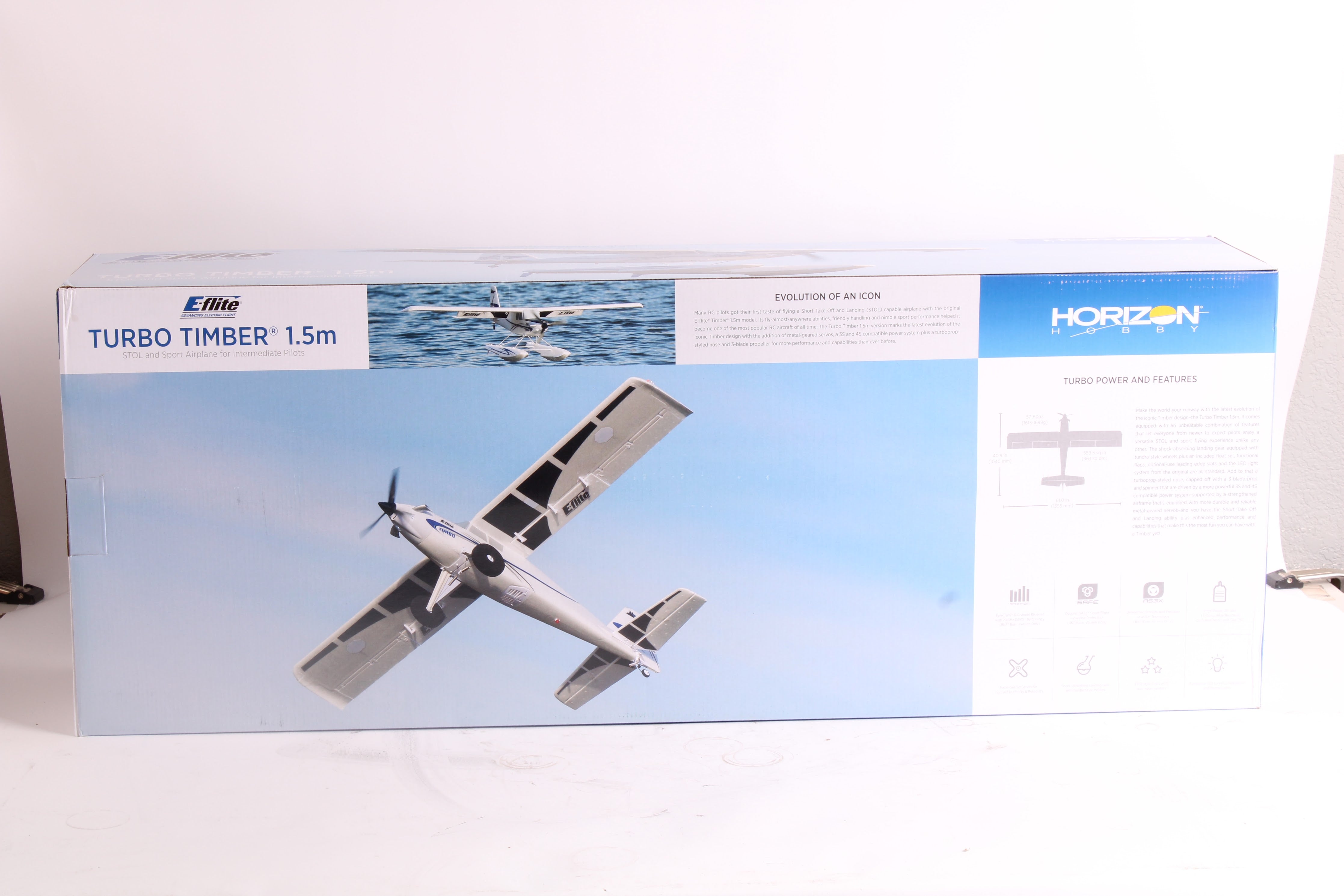 Horizon Hobby EFL15250 Turbo Timber 1.5m BNF Basic STOL and Sport Airp ...