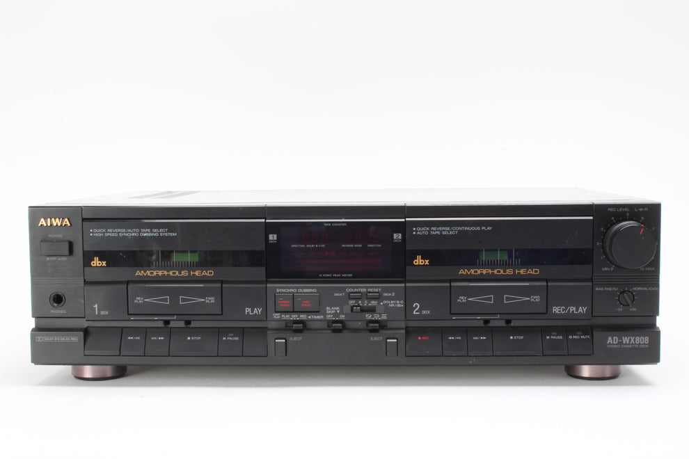 Aiwa AD-WX808 Stereo Cassette Tape Deck - AS IS For Parts – NTC Tech