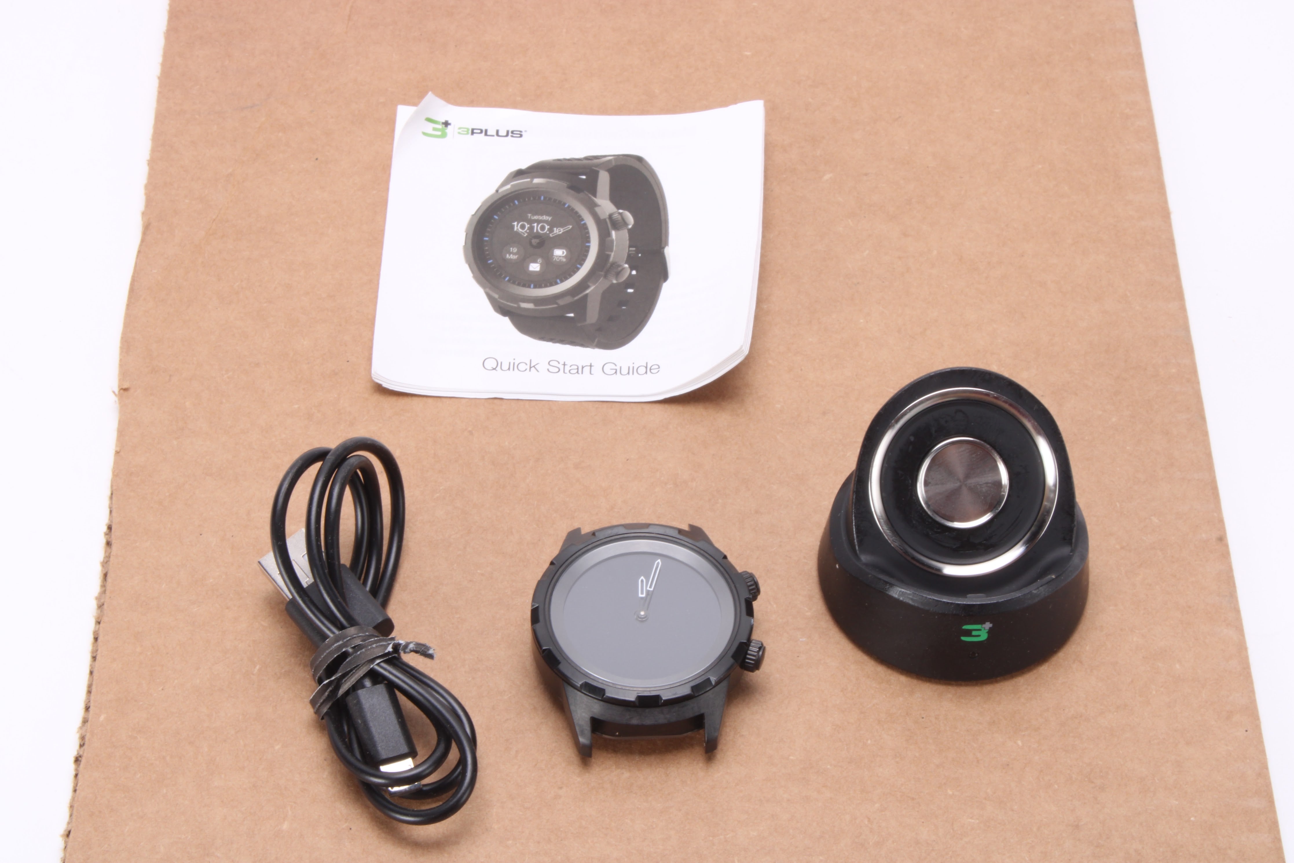 3Plus 3PL-HYBRID-BK Cruz Hybrid Watch With Accessories - Fair Conditio ...
