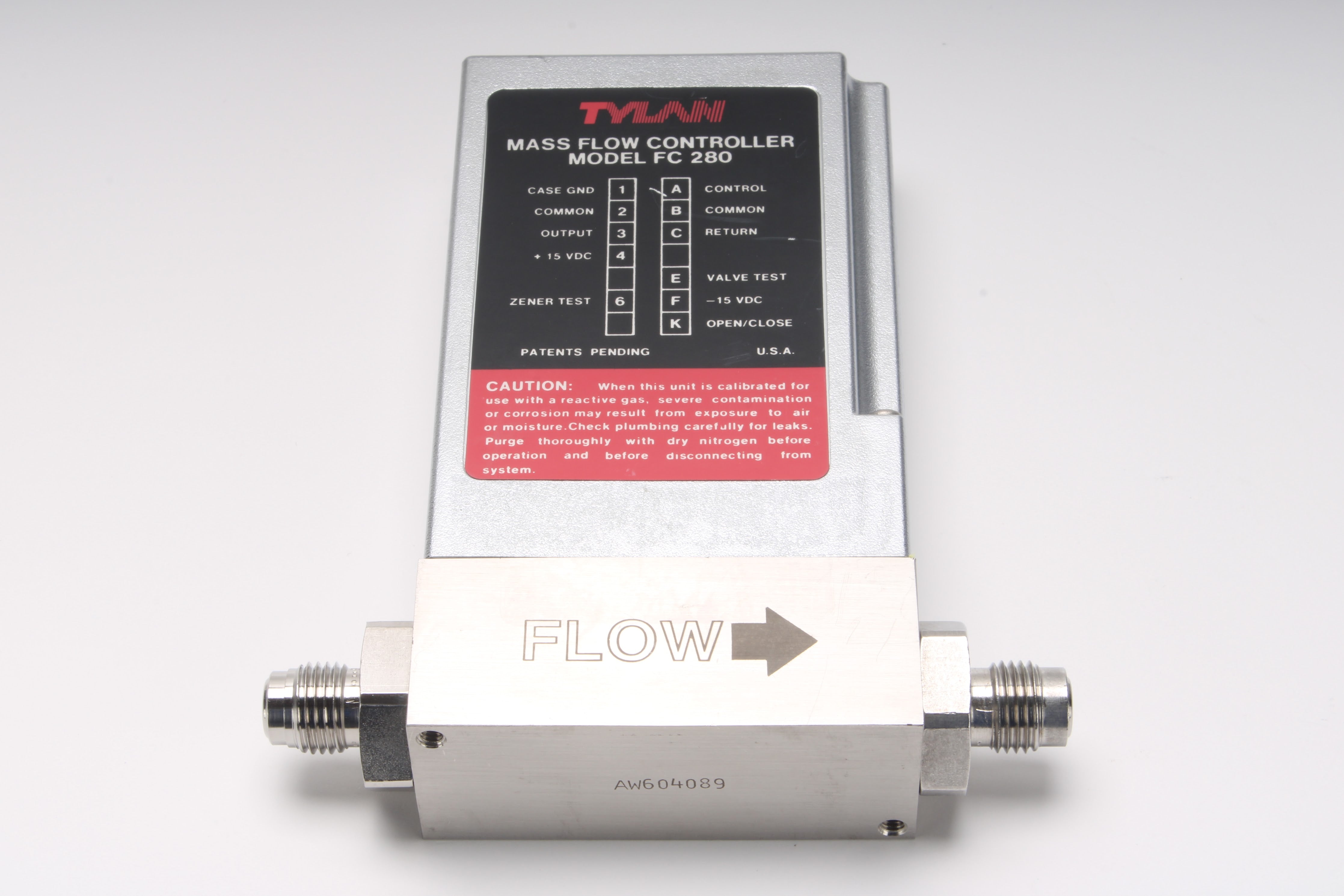 Tylan FC-280V 3 SLPM N2 Mass Flow Controller – NTC Tech