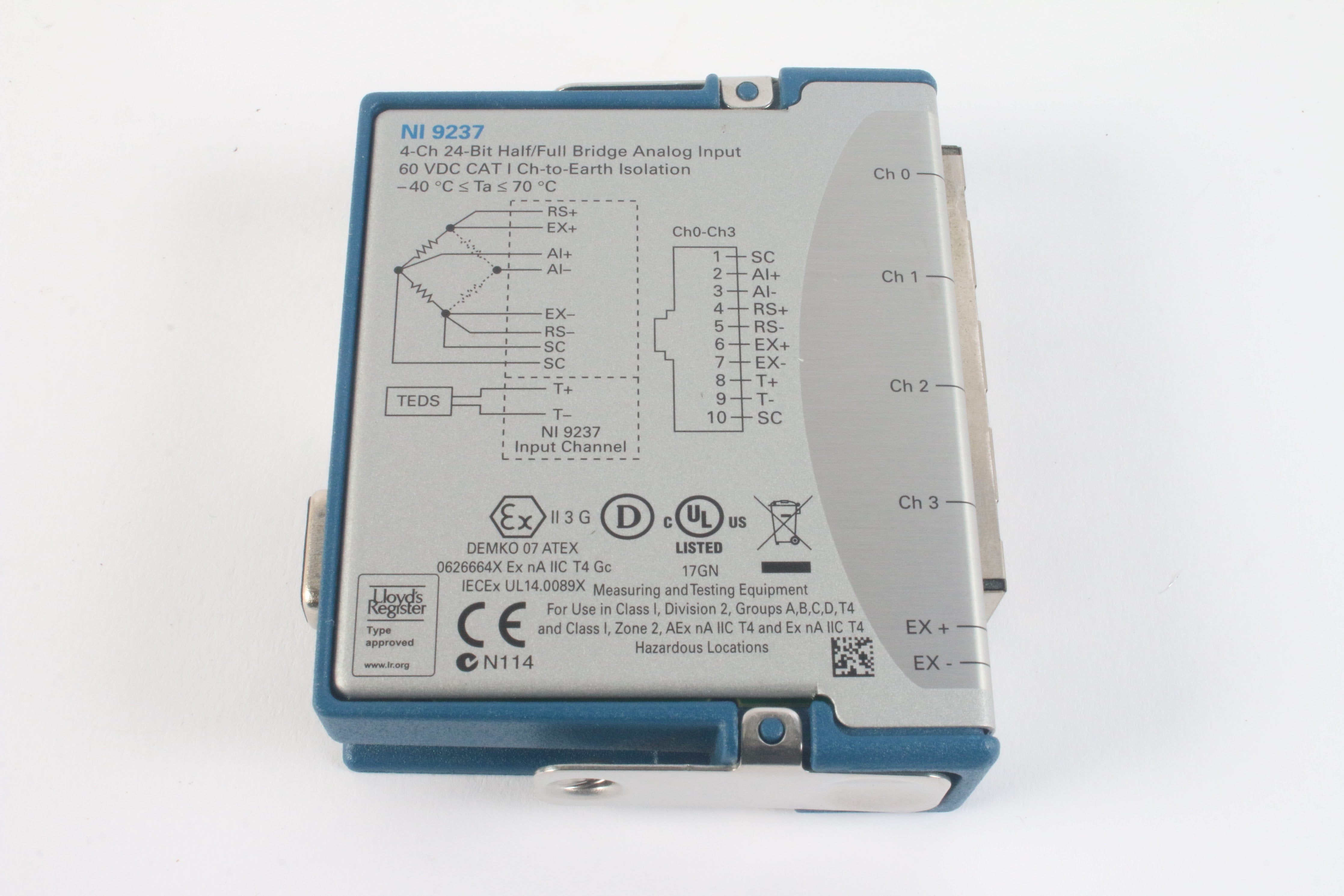 National Instruments NI 9237 4-Ch 24-Bit Half/Full Bridge Analog Input – NTC Tech