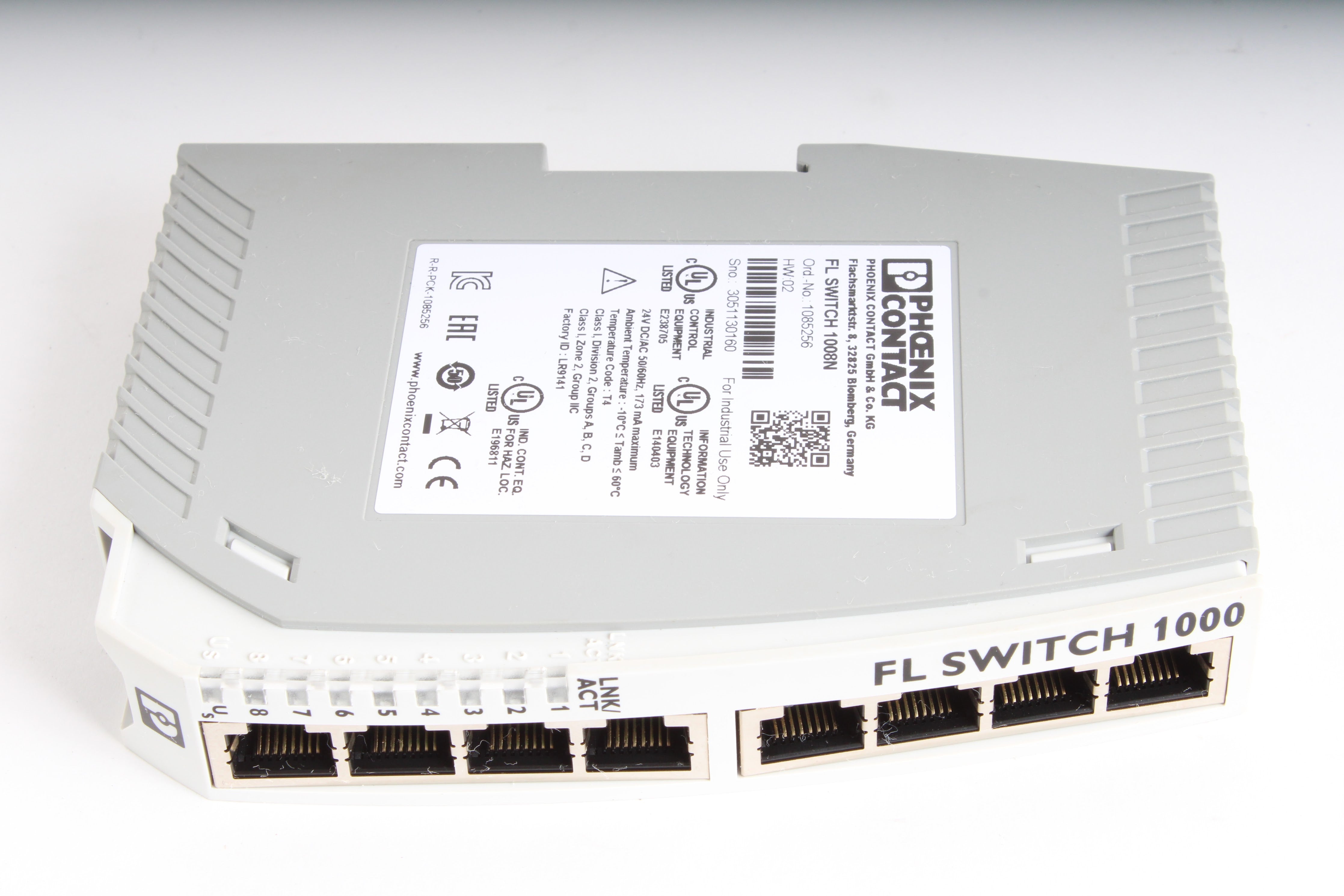 Phoenix Contact 1085256 / FL Switch 1008N Industrial Ethernet Switch ...