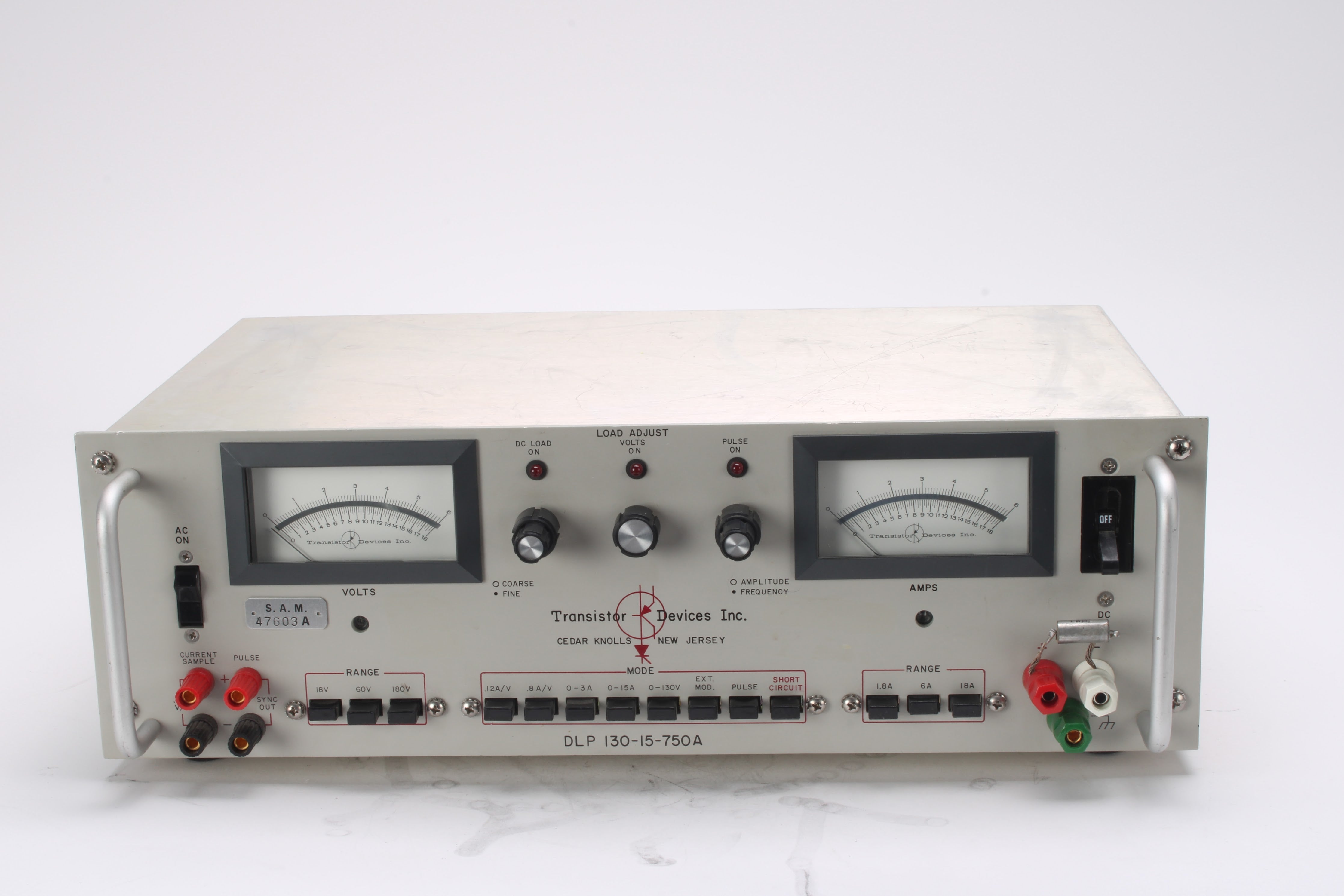 Transistor Devices Inc TDI Dynaload Model DLP 130-15-750A DC Load – NTC ...