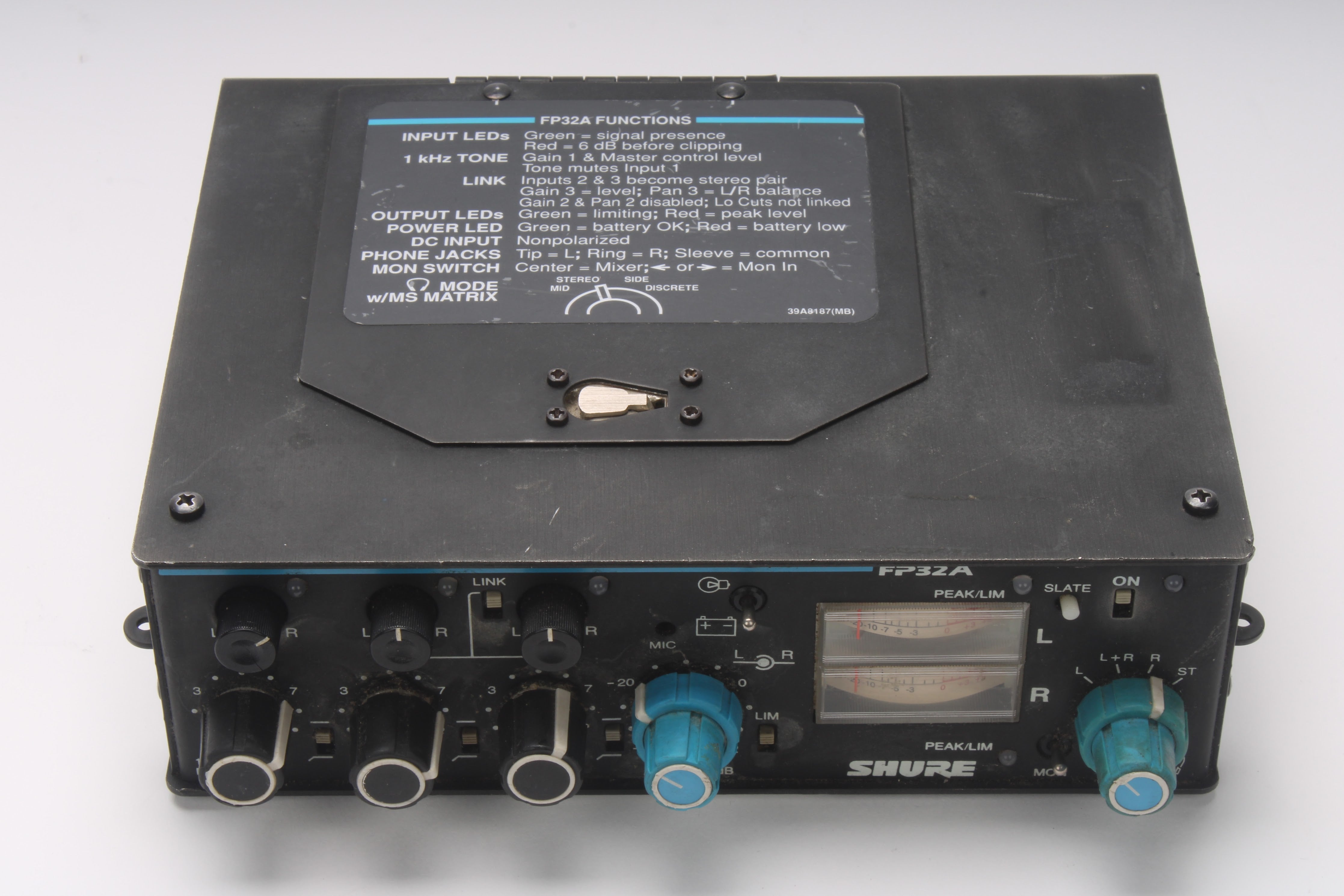 Shure FP32A 3-Channel Stereo Portable Audio Field Mixer - No Power Sup ...