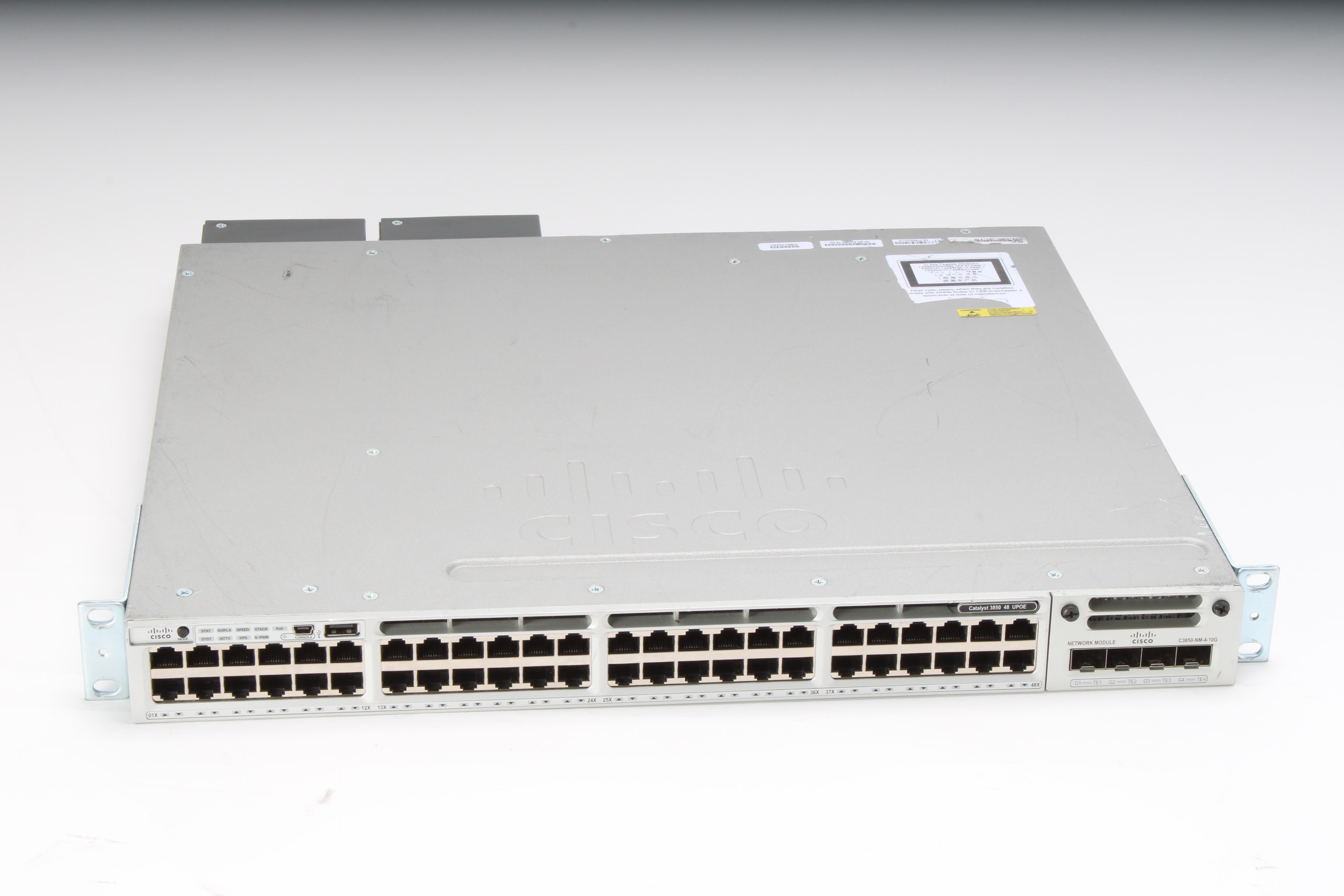 Cisco Catalyst 3850 WS-C3850-48U-E UPOE 48-Port Ethernet Switch W/C385 ...