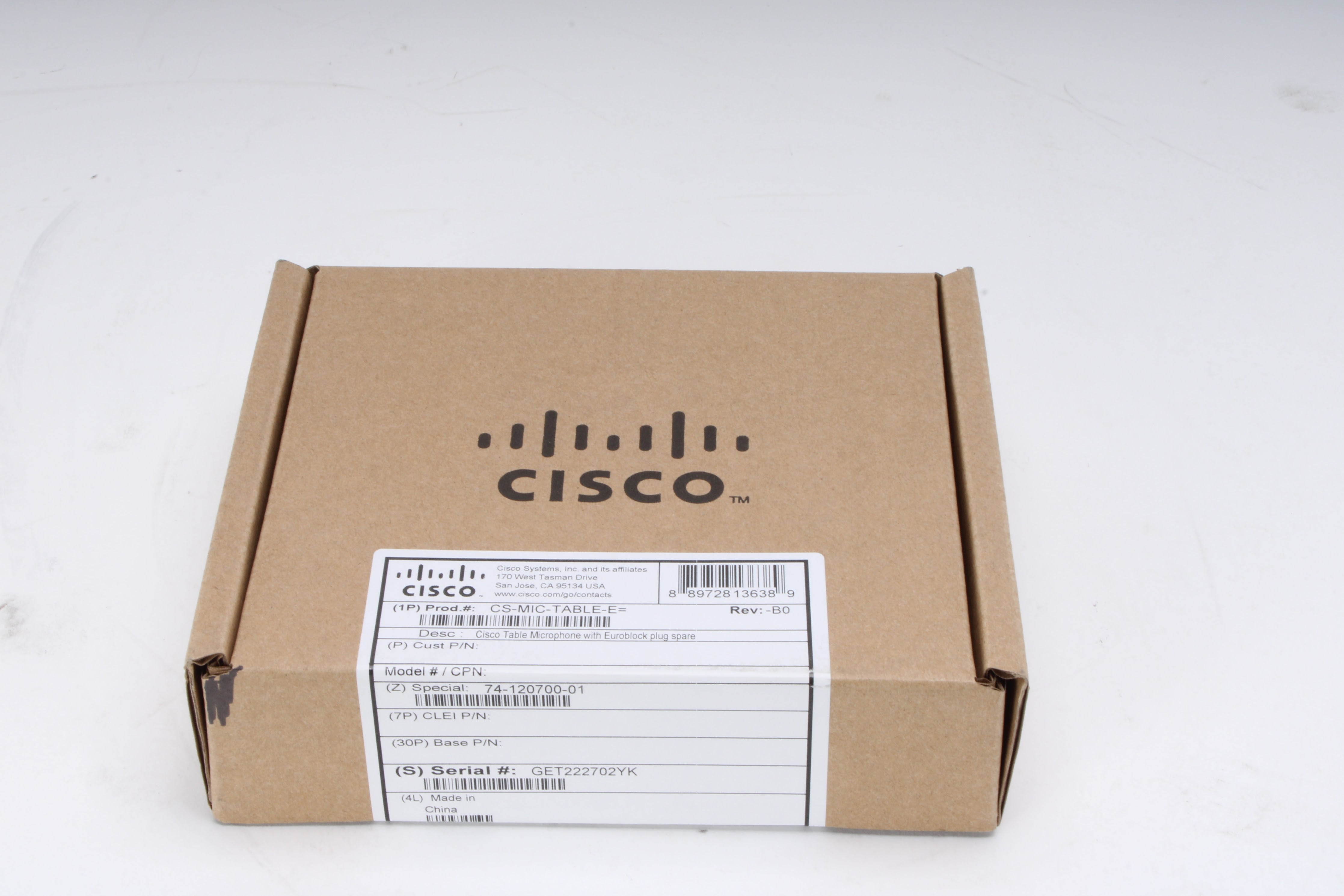 Cisco CS-MIC-TABLE-E Table Microphone w/ Euroblock Plug Spare - New ...