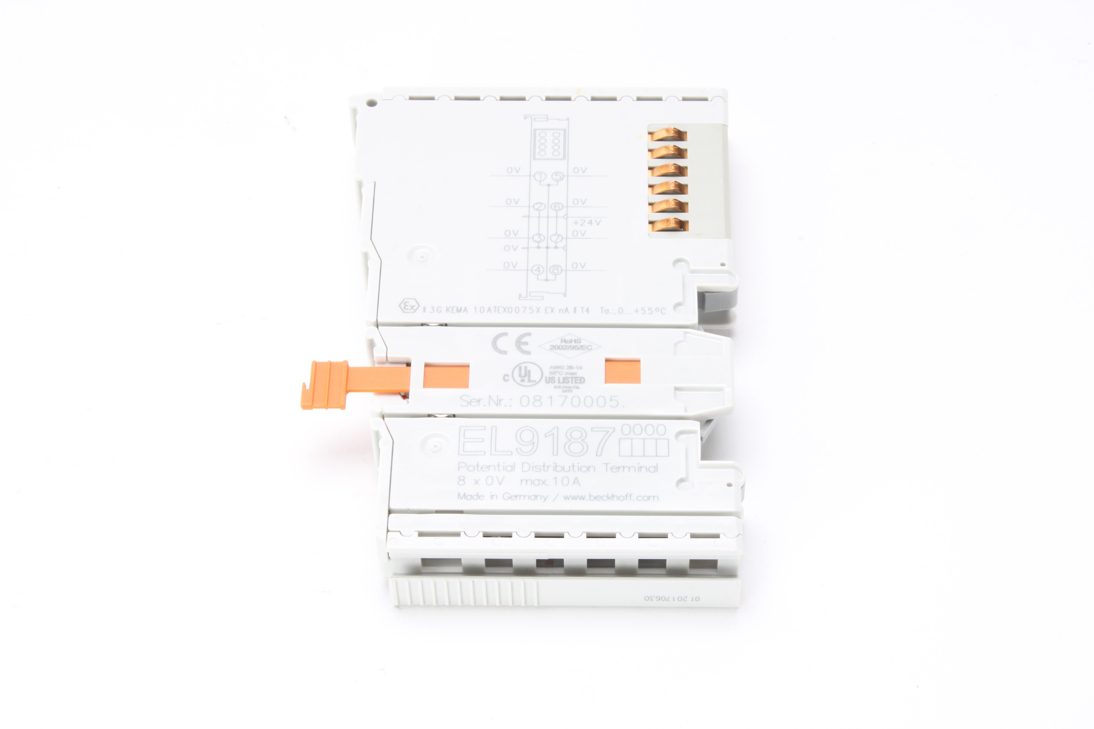 Beckhoff EL9187 Potential Distribution Terminal 8 X 0 v DC – NTC Tech