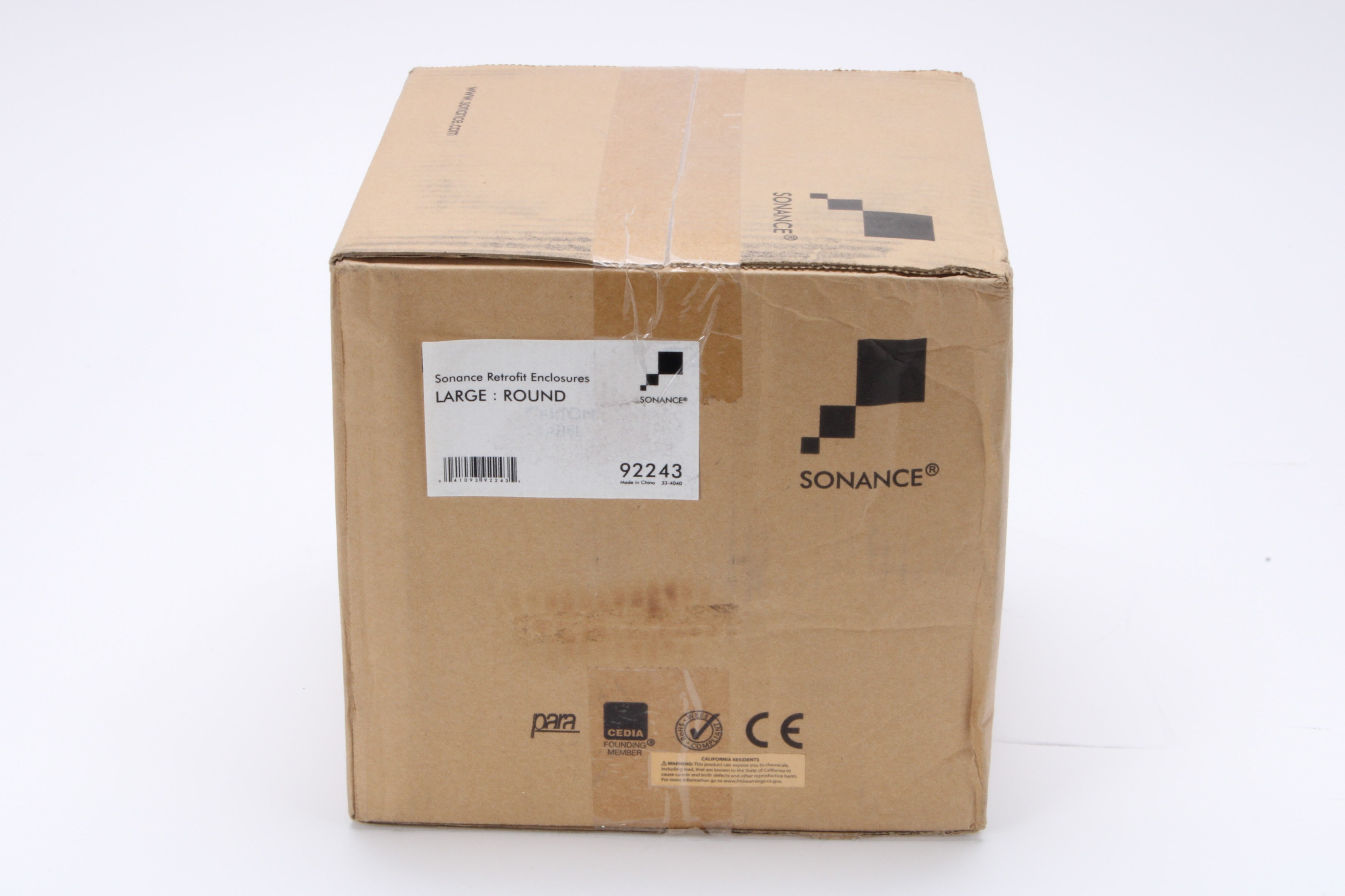 Sonance 92243 Large Round Retrofit Enclosure - Single - NEW – NTC Tech