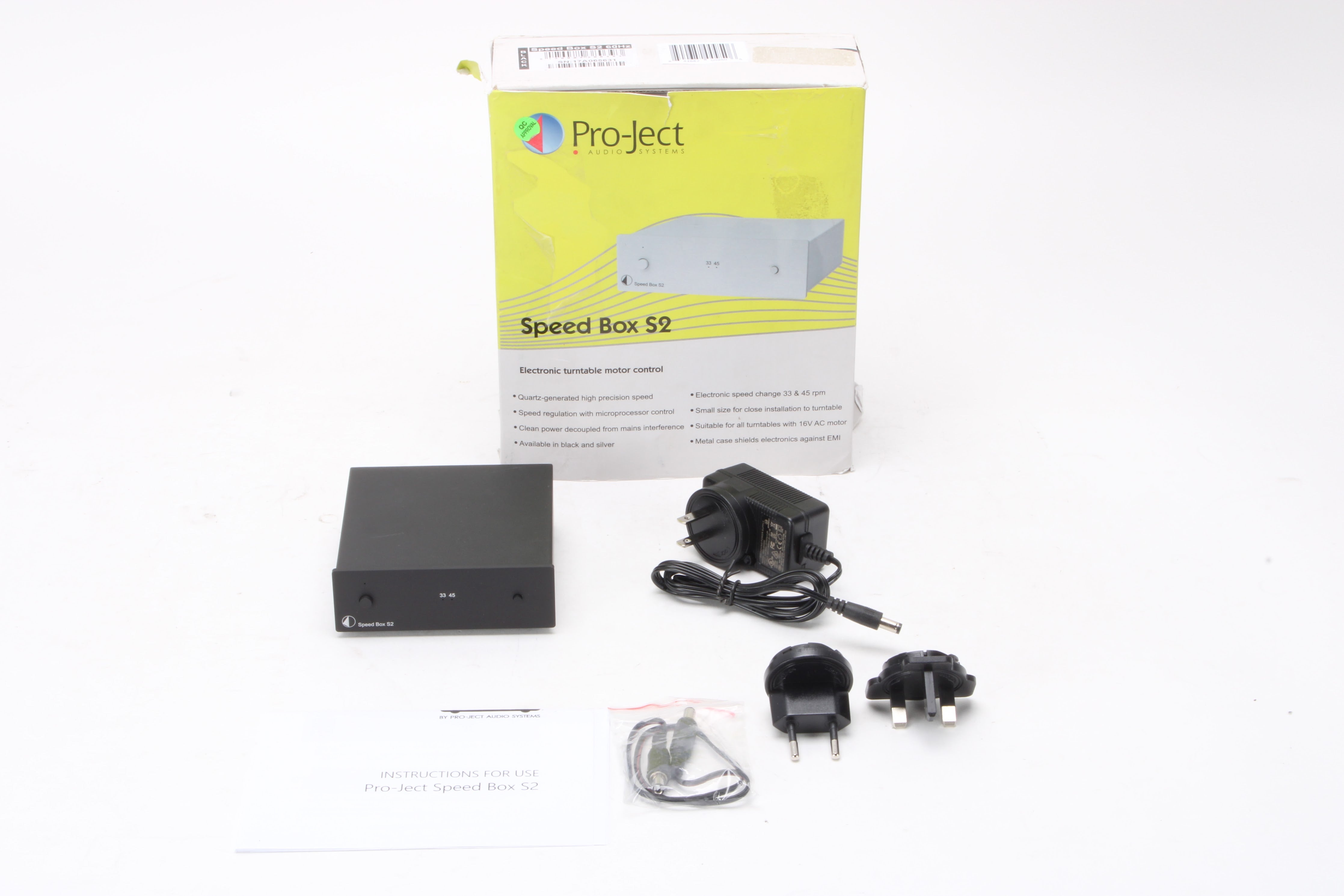 Pro-Ject Speed Box S2 Electric Turntable Motor Control With Power Supp ...