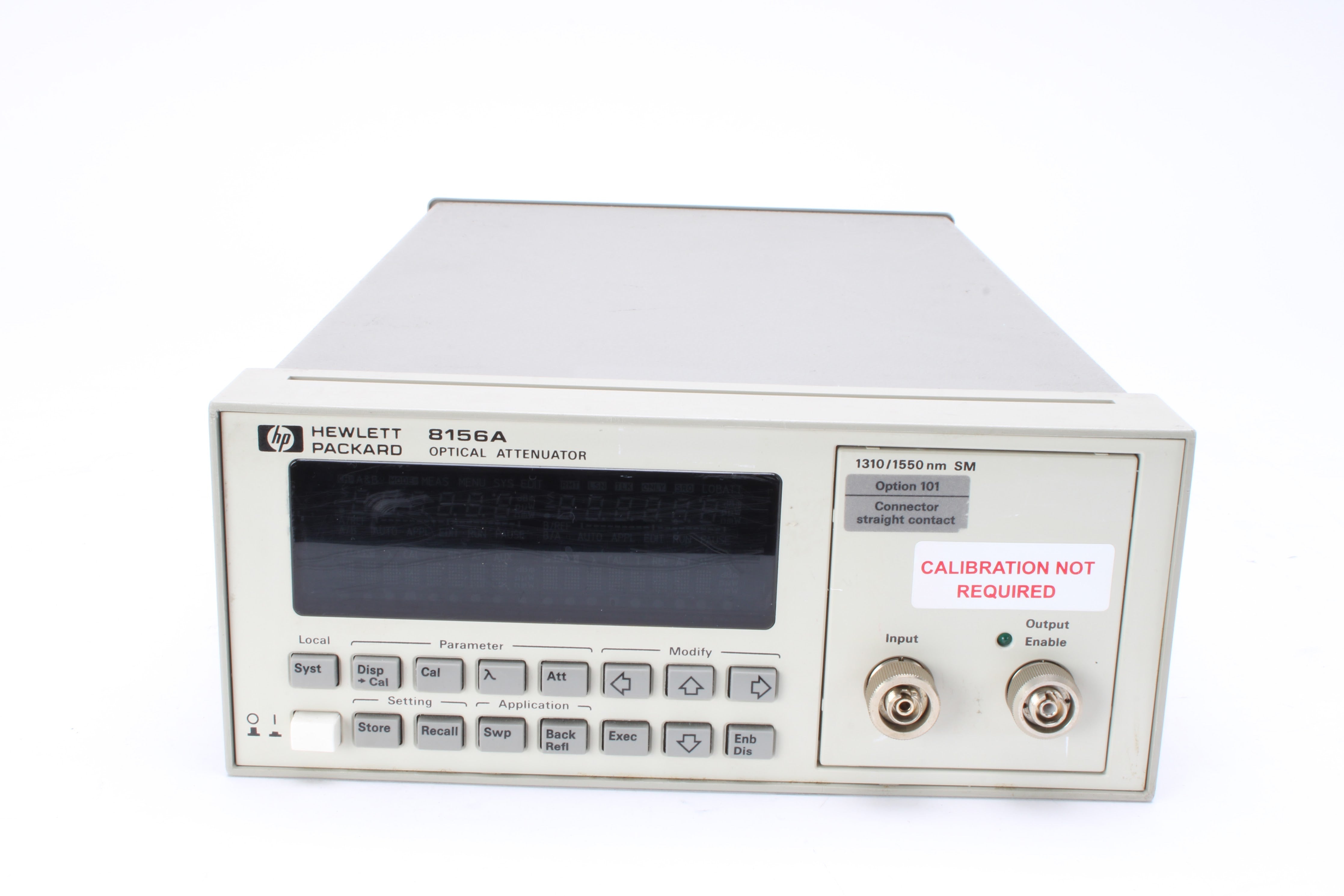 Hewlett Packard HP 8156A Optical Attenuator With Option 121 - AS IS Fo ...