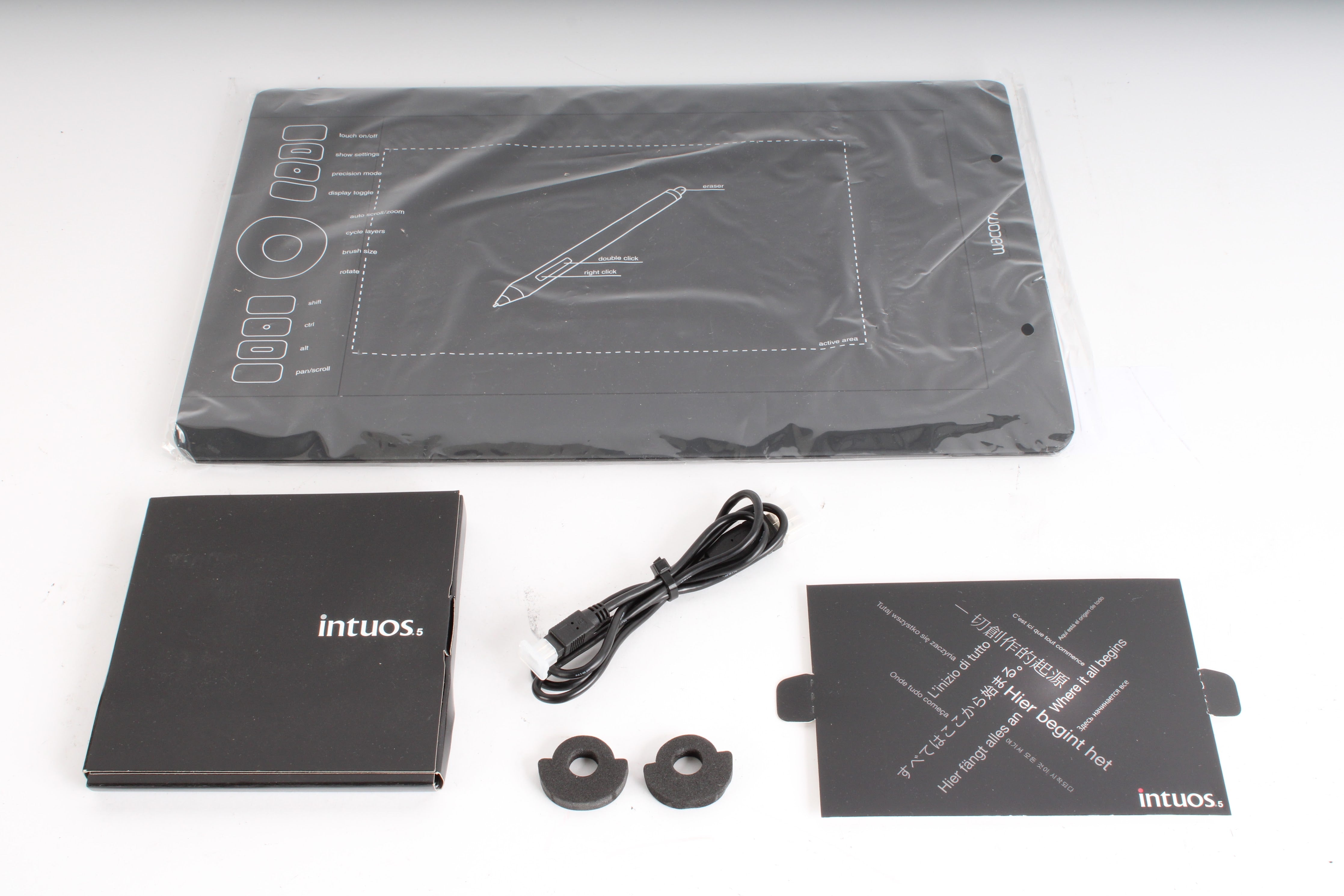 Wacom Intuos5 Touch PTH-650 Pen Tablet - Medium With USB Cable – NTC Tech