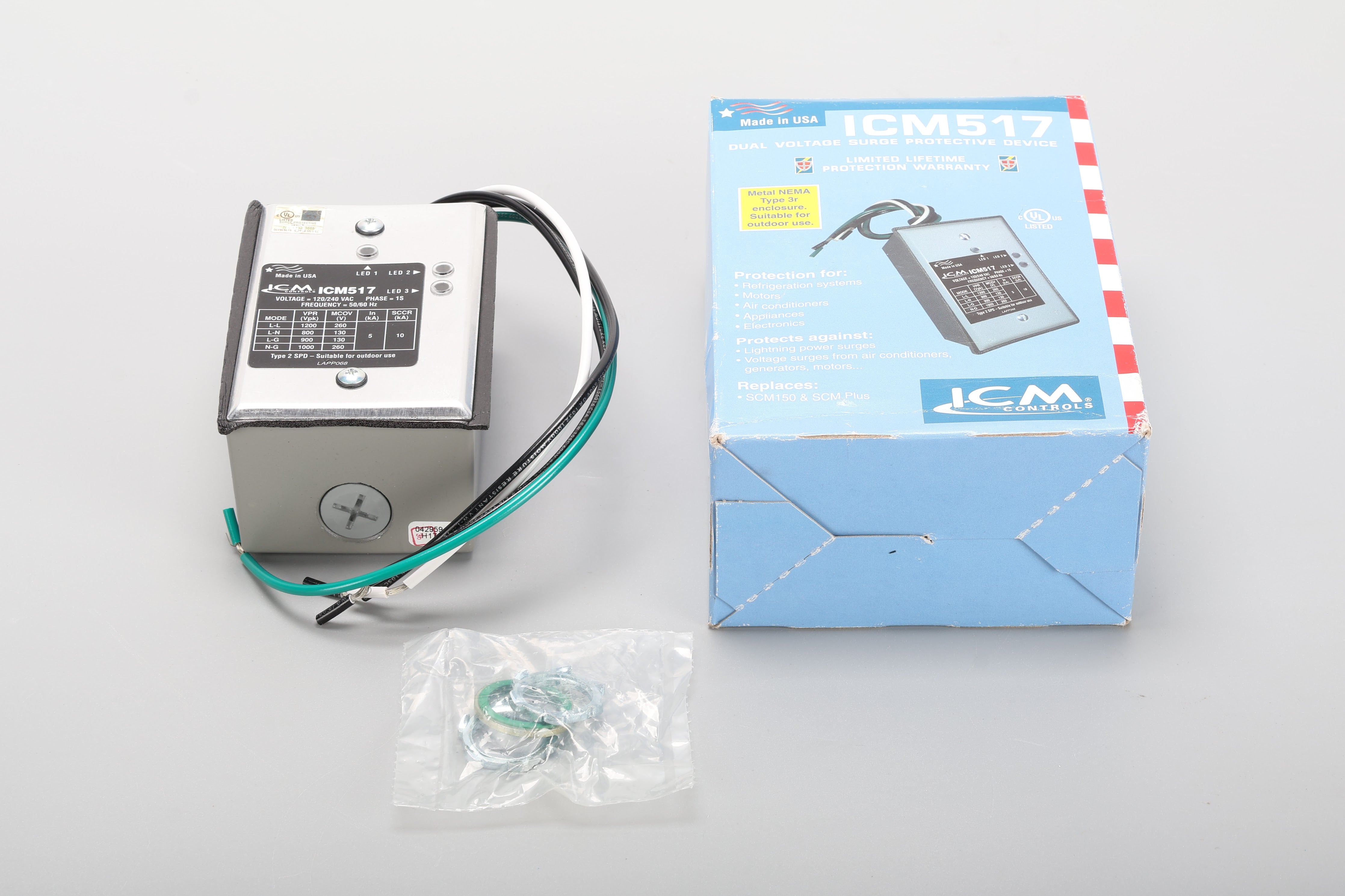 ICM ICM517 Single Phase Surge Protective Device 800442029542 - New Ope ...